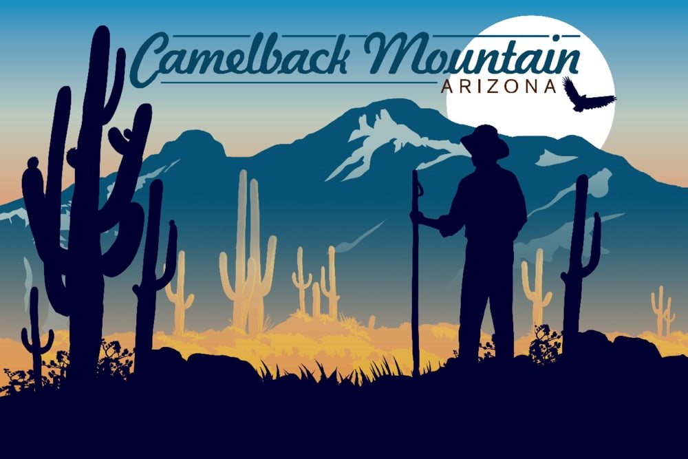 Camelback Mountain, Arizona, Go Explore, Hiker and Desert, Sunset ...