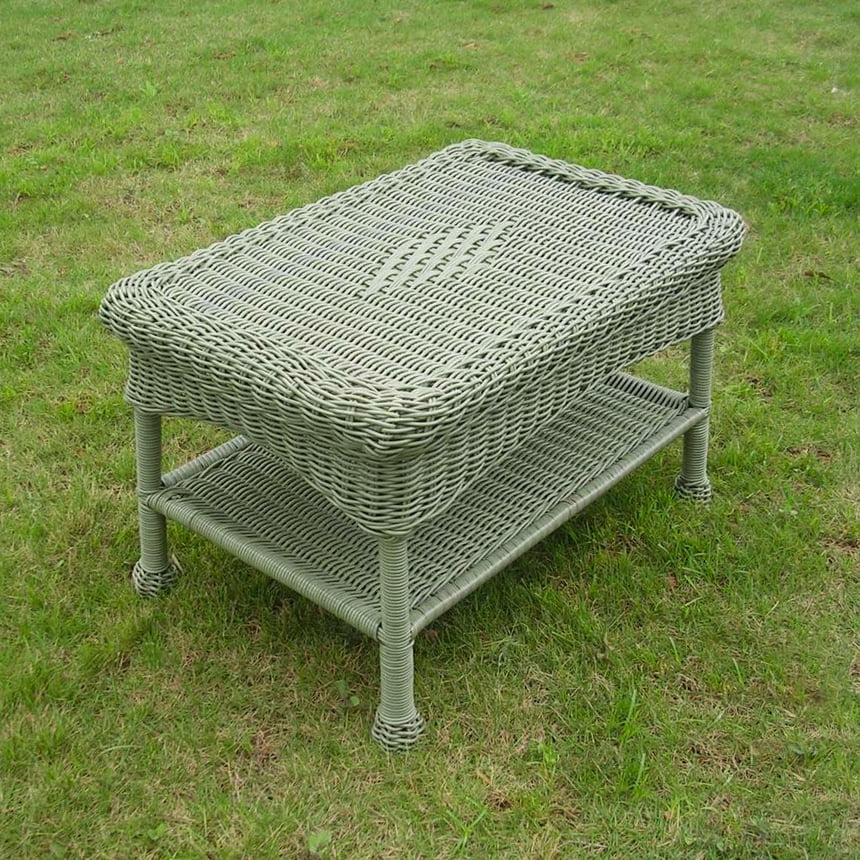 Camelback Resin Wicker/Steel Coffee Table for Patio, Garden, Outdoor ...