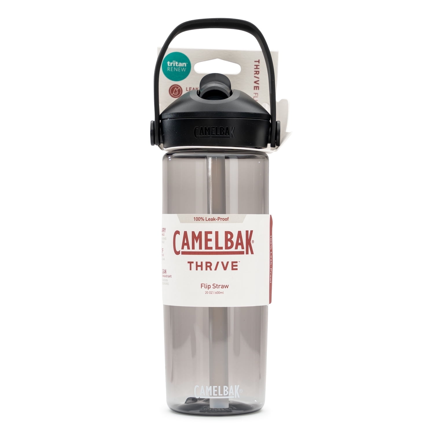 CamelBak Thrive Flip Straw 20oz Water Bottle Charcoal, Hydration Cup ...