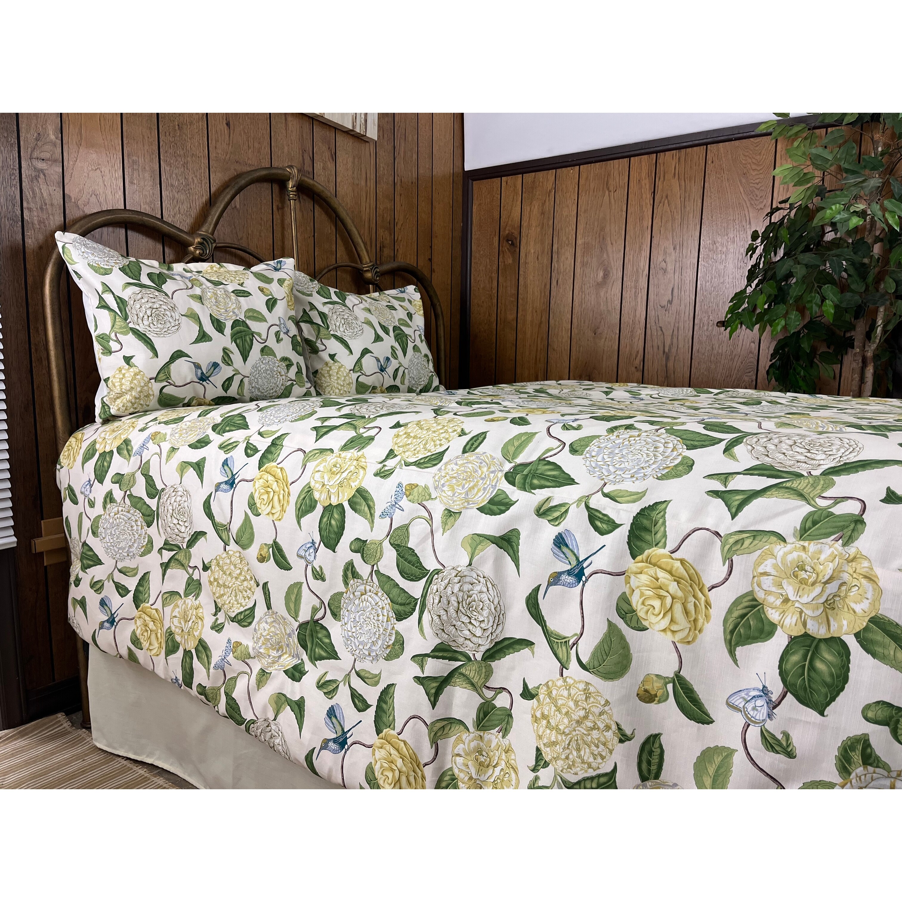 Camelia botanical comforter set Queen - Walmart.com