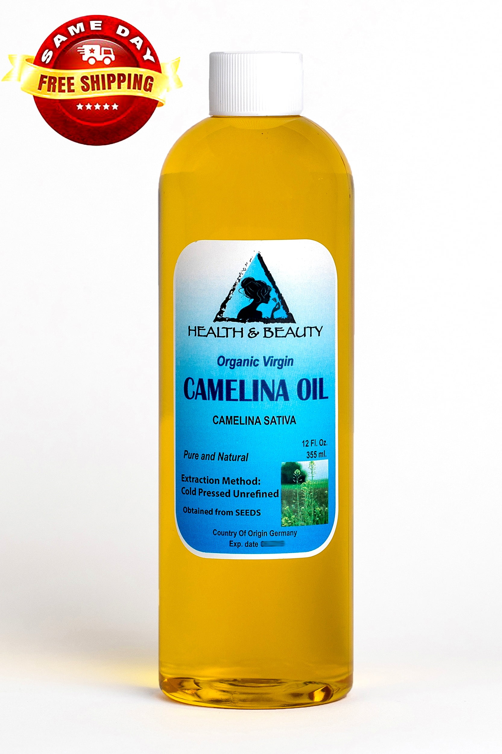 Camelina Oil Unrefined Organic Virgin Cold Pressed Raw Premium Fresh ...