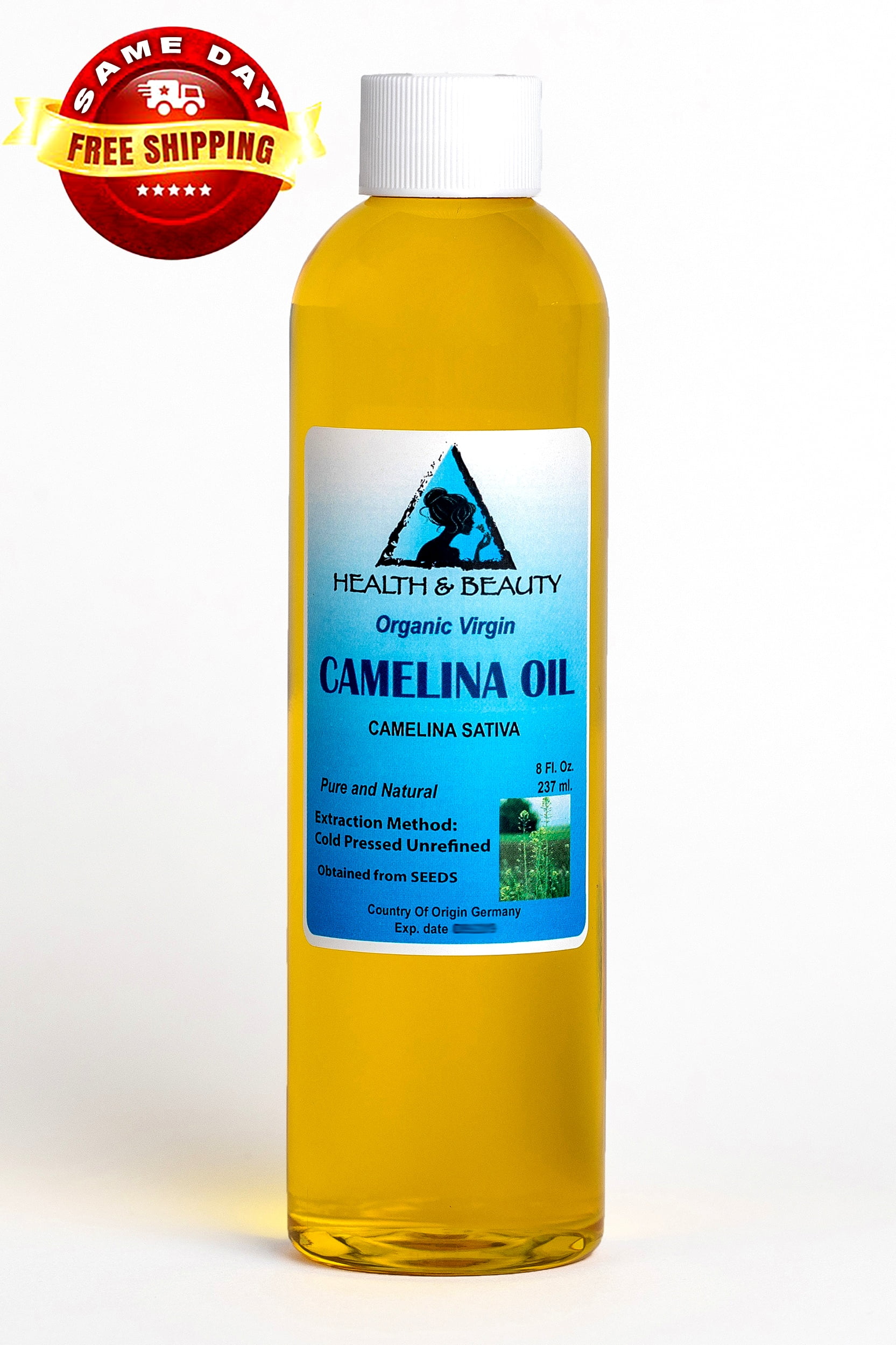 Organic Camelina Oil, Hexane Free, Edible, Unrefined, Virgin, Cold ...
