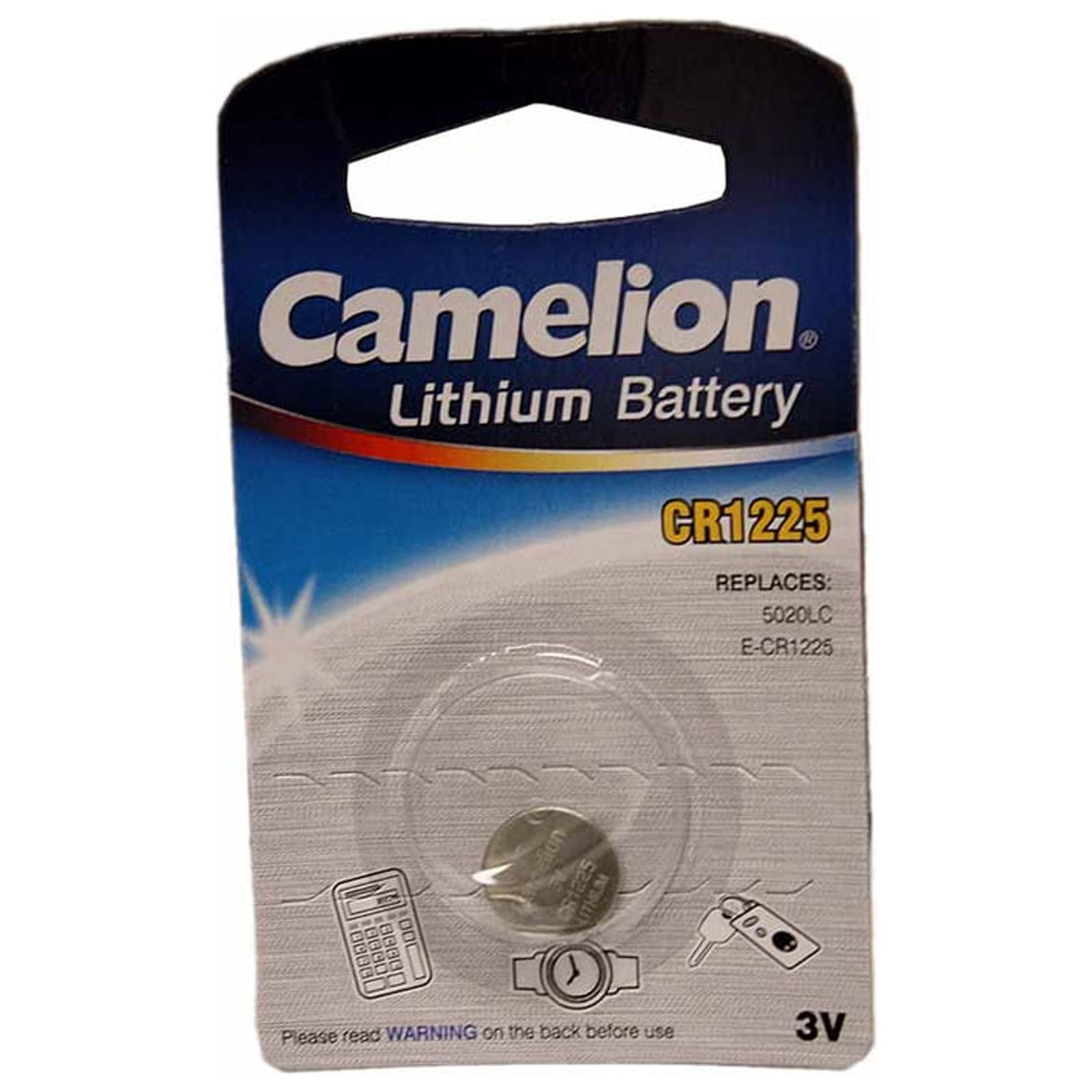 Camelion CR1225 3V Lithium Primary Coin Cell Battery - Non Rechargeable - Walmart.com