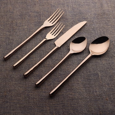 Sasaki 20pc Double Helix Stainless Steel Flatware Set, Service for Four ...