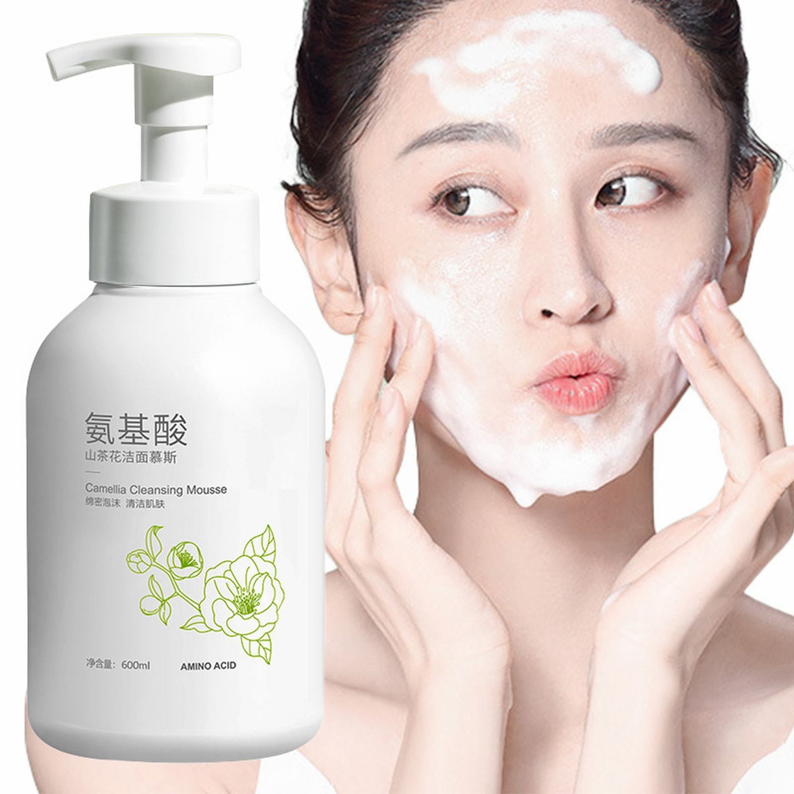 Camellia Cleansing Care 600ml Bubble Facial Cleanser Shrinking Pore Moisturizing Cleanser