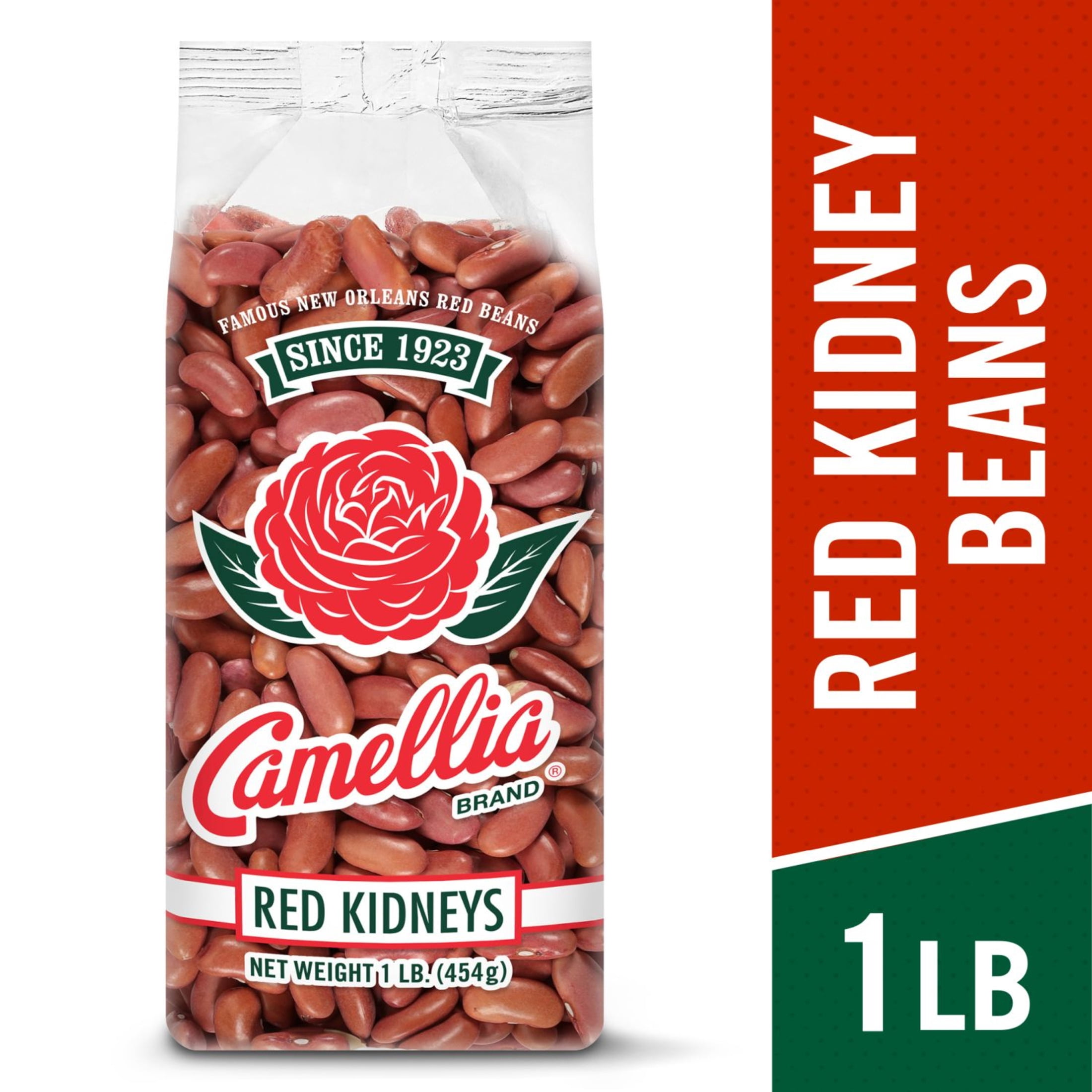 Camellia Red Kidney Beans 1 lb, Ideal for Traditional Red Beans and ...
