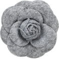 Camellia Flower Brooches, Vintage Fabric Brooches Handmade Floral Pins ...