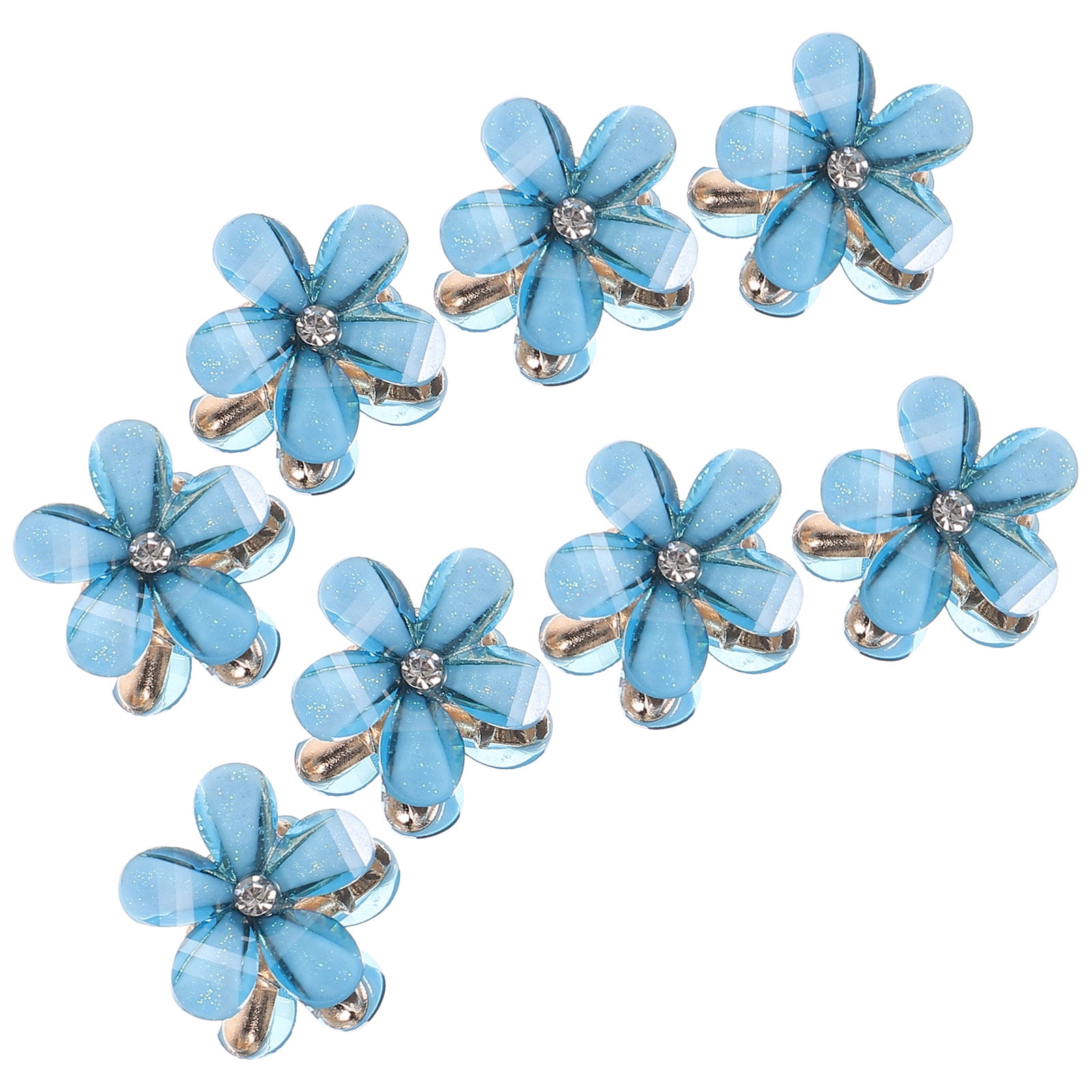 TABLZONE Flower Clips Small Flower Hairclip 10Pcs 0.8x0.8in - Walmart.com