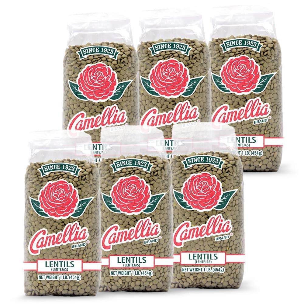 Camellia, Lentils, 1 lb, 6 Pack, Packed with Plant-Based Protein ...