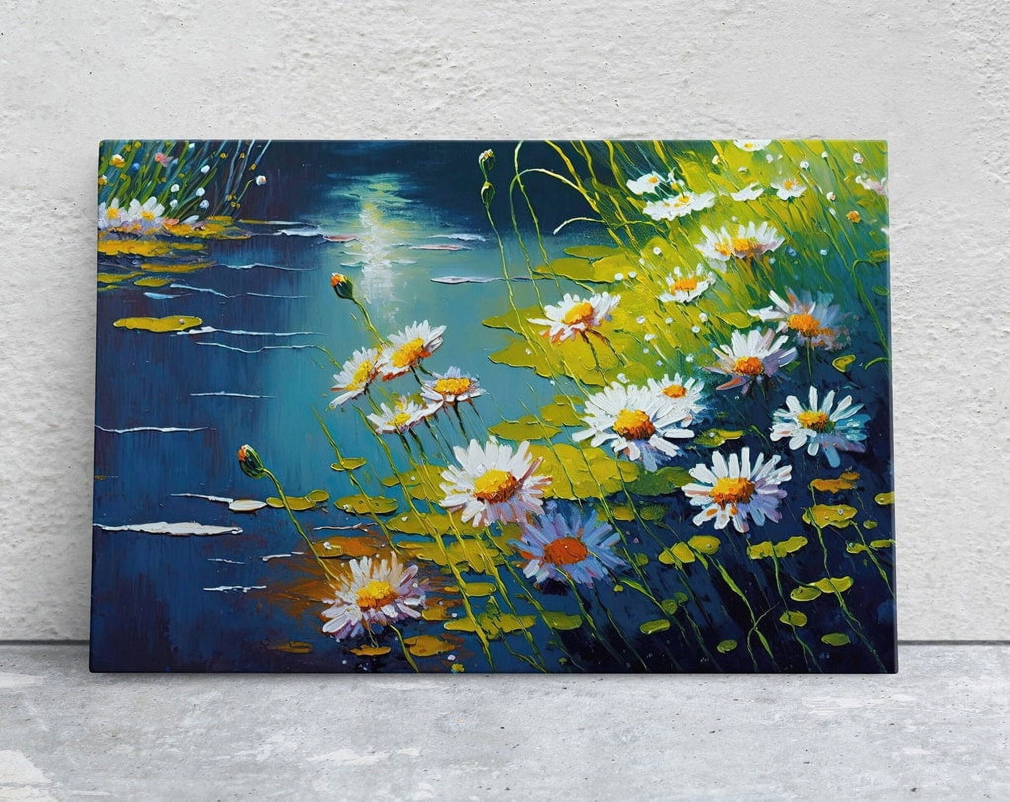 Camellia Sinensis Tea Plant Stream Flowers Art Print Landscape Wall Art ...