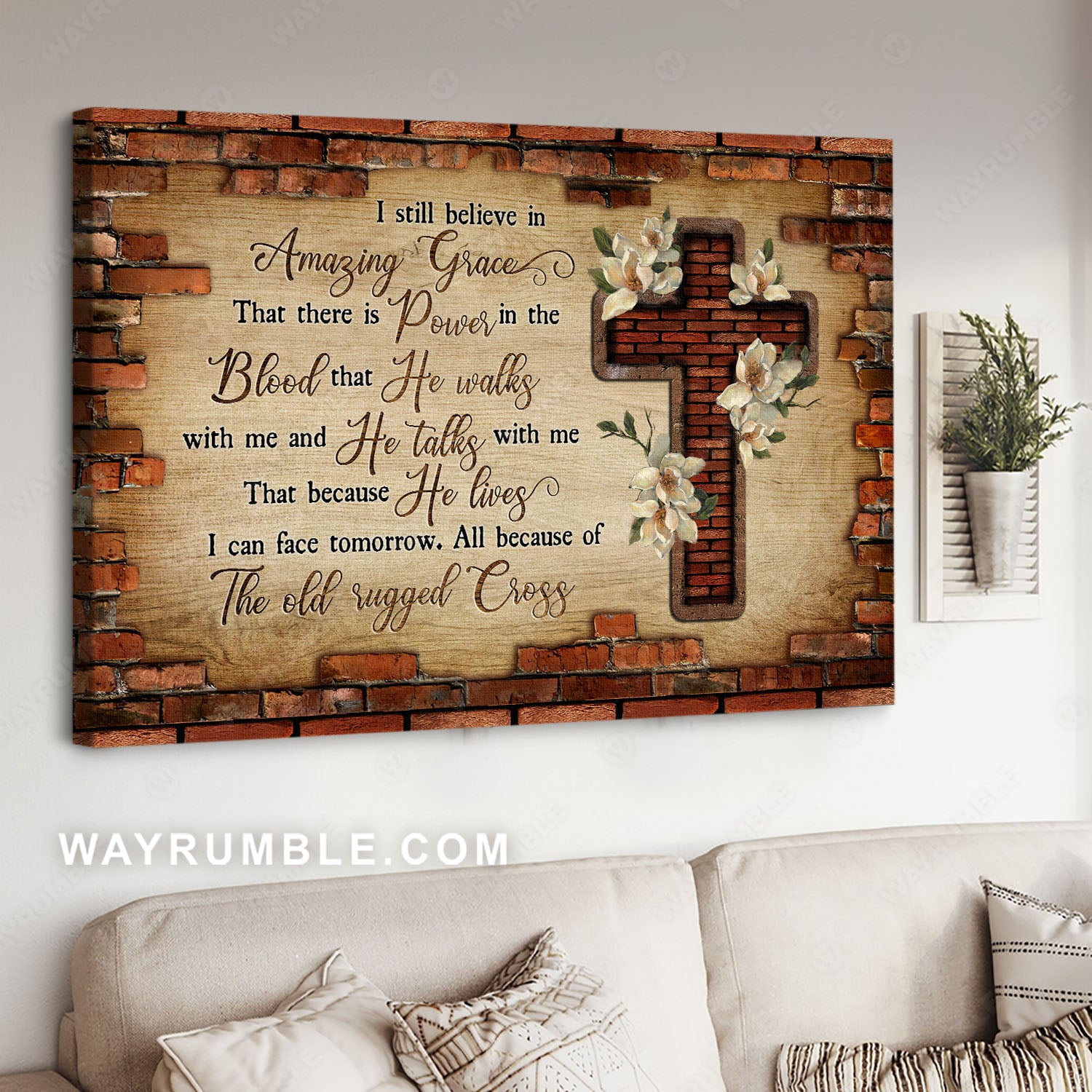 Camellia flower, Brick wall, Jesus cross, The old rugged cross - Jesus ...