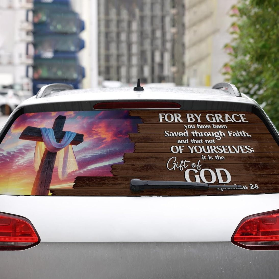 Camelliaa Shop Christian Quotes of God Rear Window Car Decal 3 Sizes ...