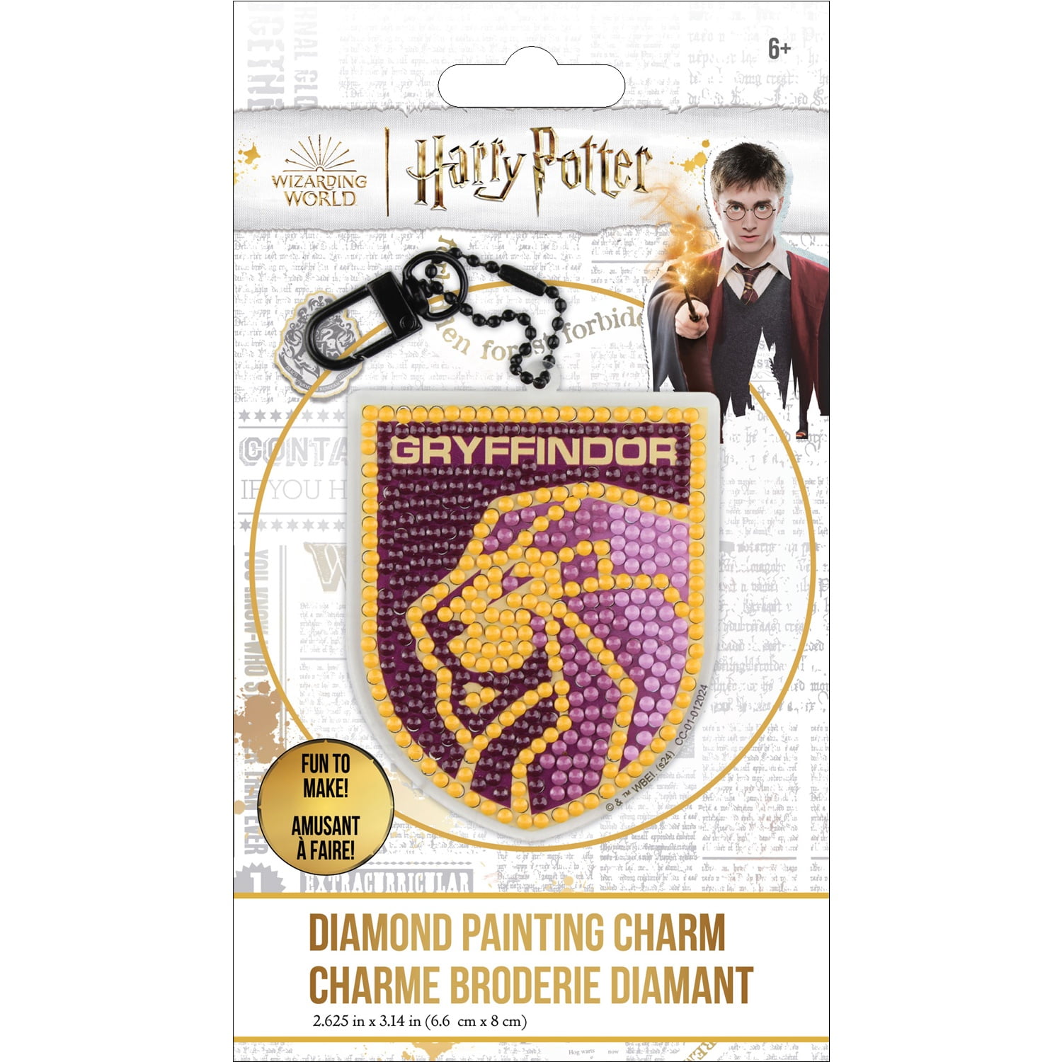 Camelot Dots Diamond Art Kit 2.625"X3.14" -Harry Potter Gryffindor ...