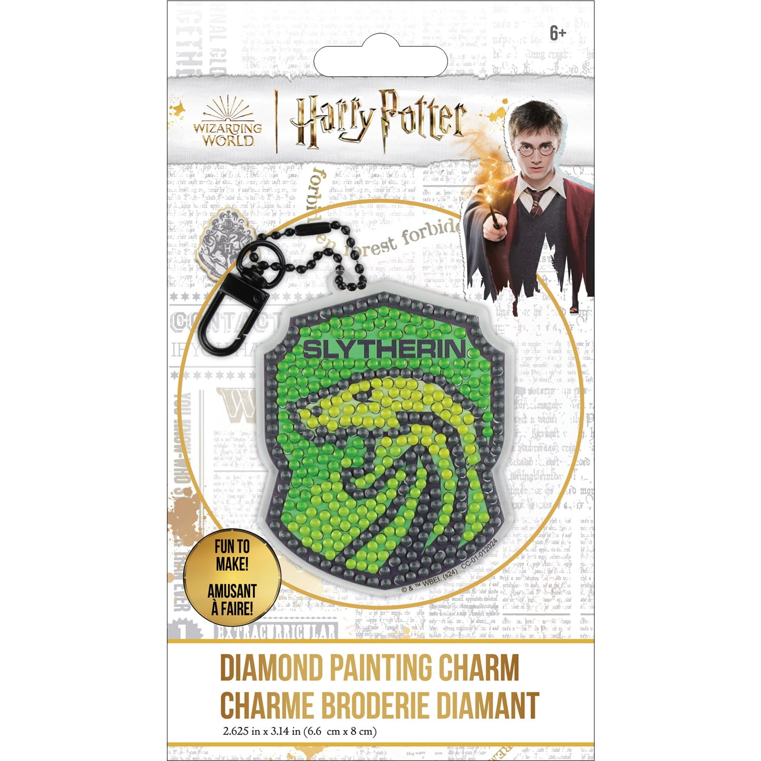 Camelot Dots Diamond Art Kit 2.625"X3.14" -Harry Potter Slytherin Crest ...