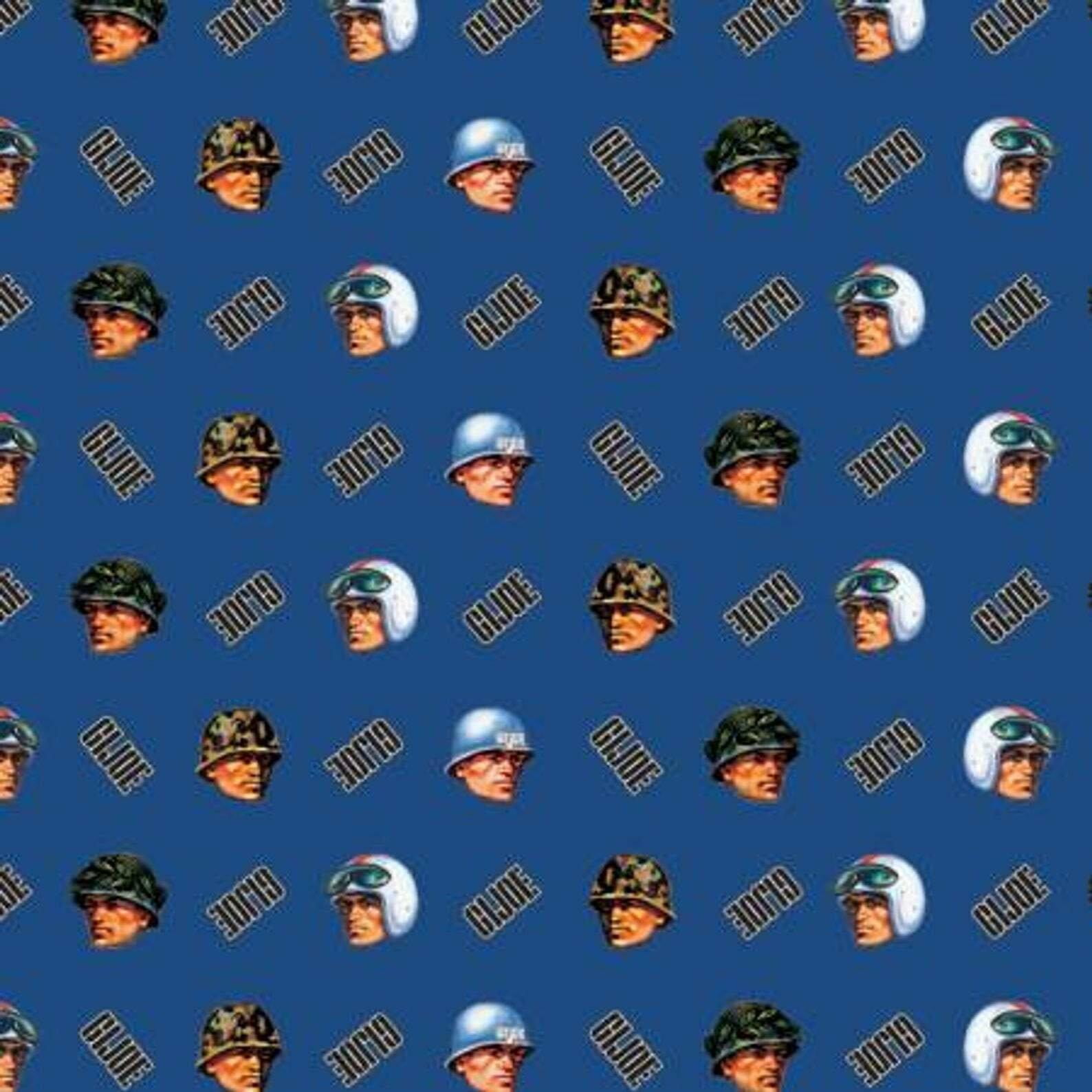 Camelot Fabrics Adventure GI Joe Fabric, 1, Blue, Fabric by the Yard ...
