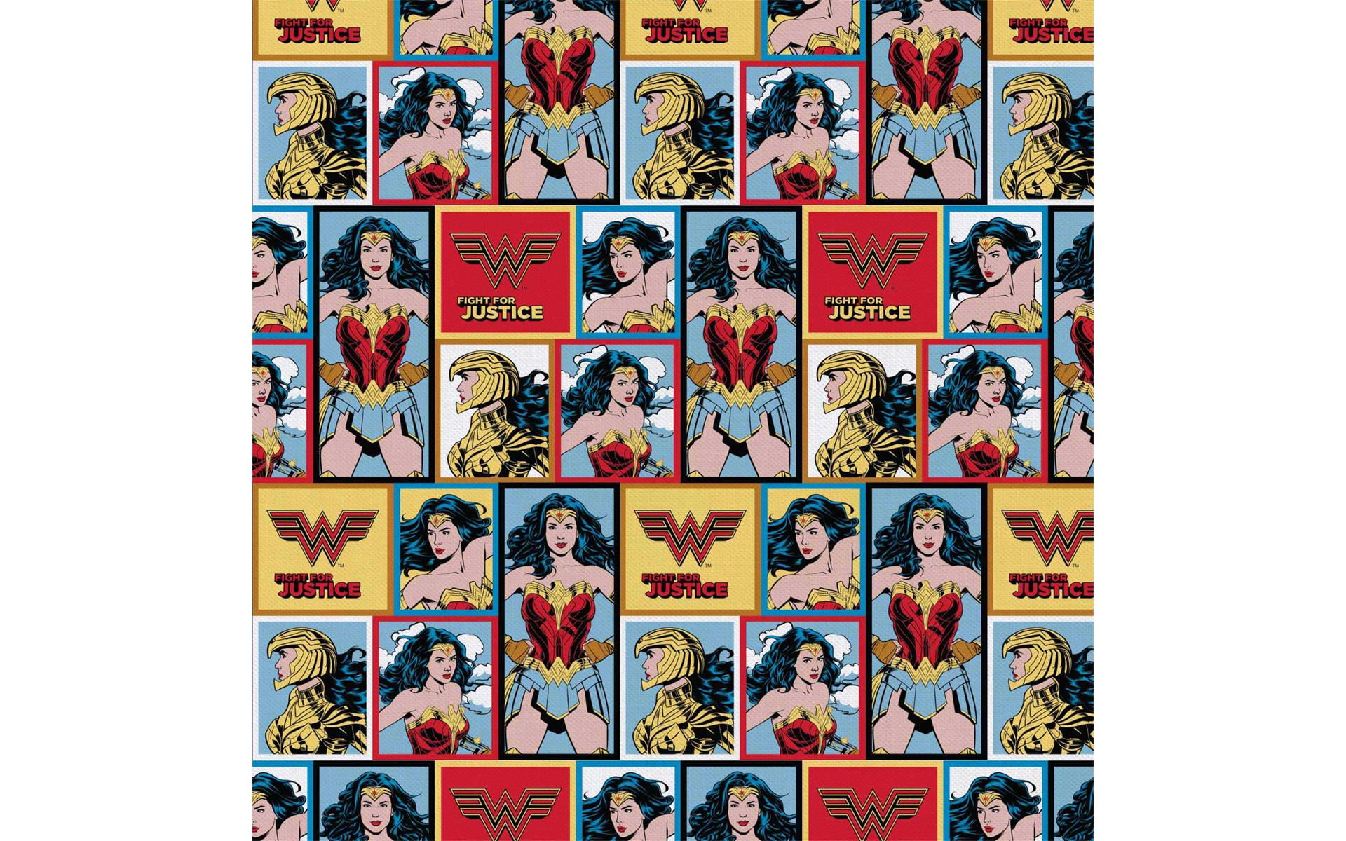 Camelot Fabrics Dc Comics 72" X 2 Yd 100% Cotton Ww84 Blocks Sewing ...