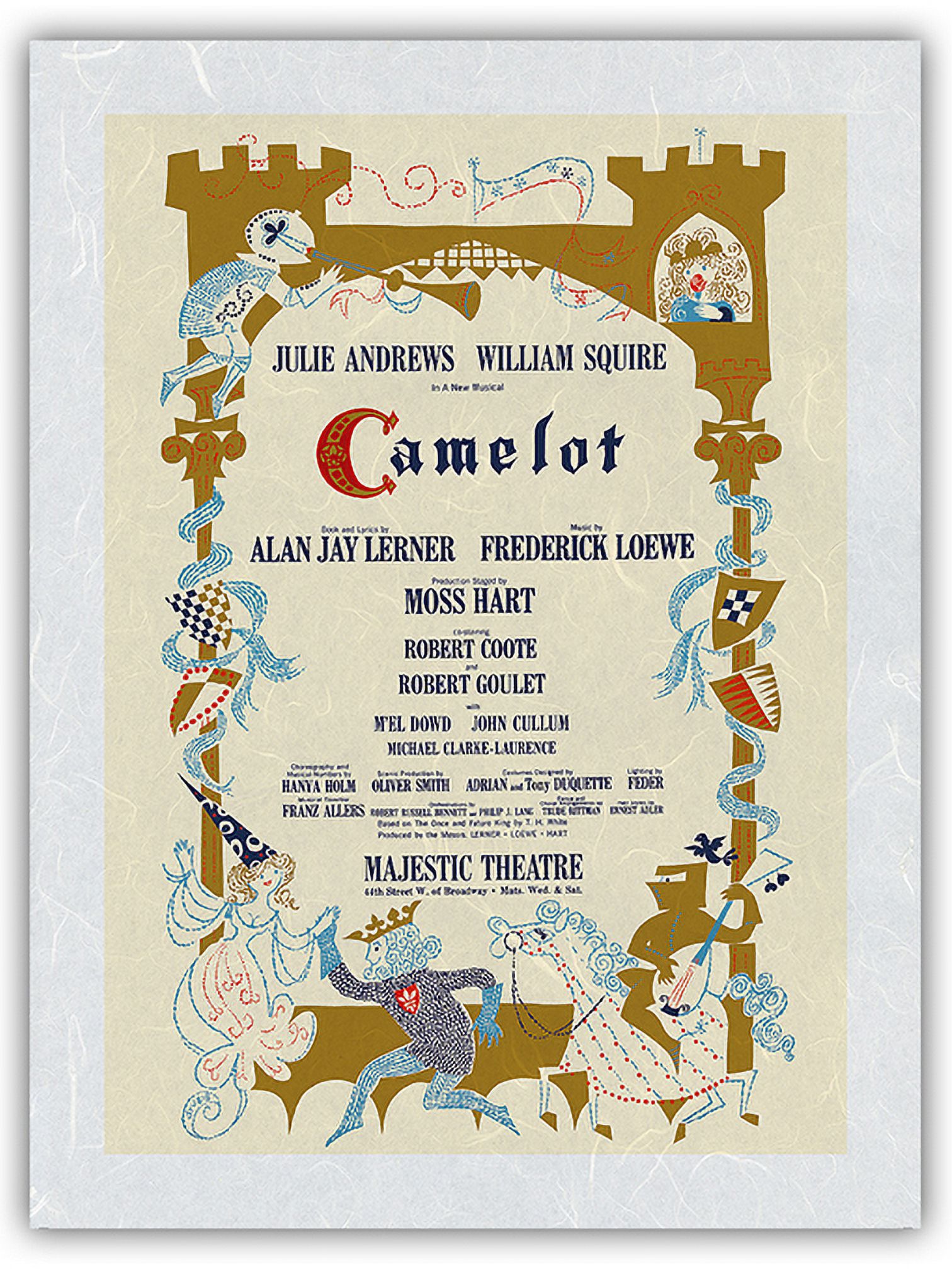 Camelot - Starring Julie Andrews and William Squire - Vintage Broadway ...