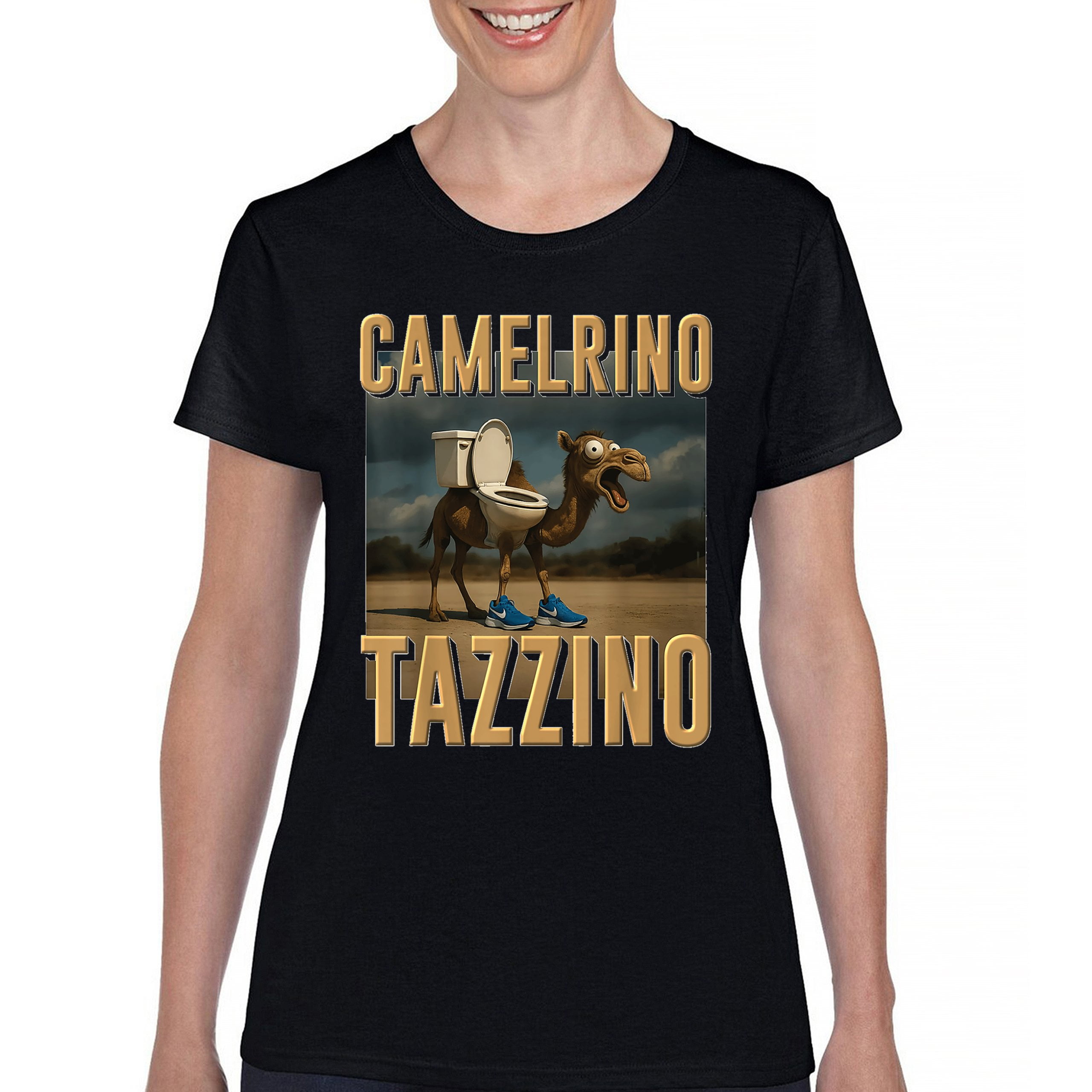 Camelrino Tazzino T-Shirt Funny Italian Brainrot Gen Z Alpha Meme Women ...