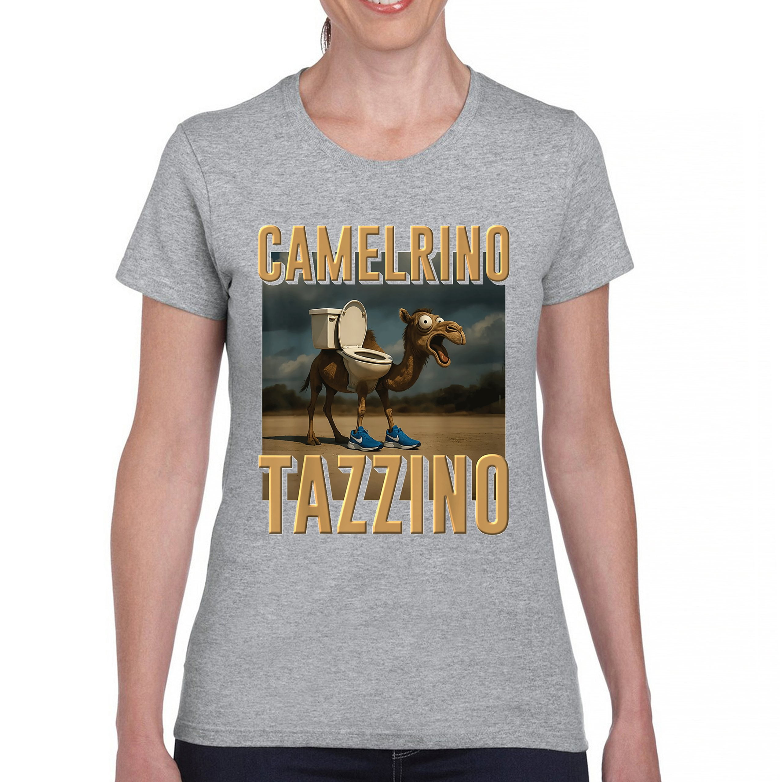 Camelrino Tazzino T-Shirt Funny Italian Brainrot Gen Z Alpha Meme Women ...