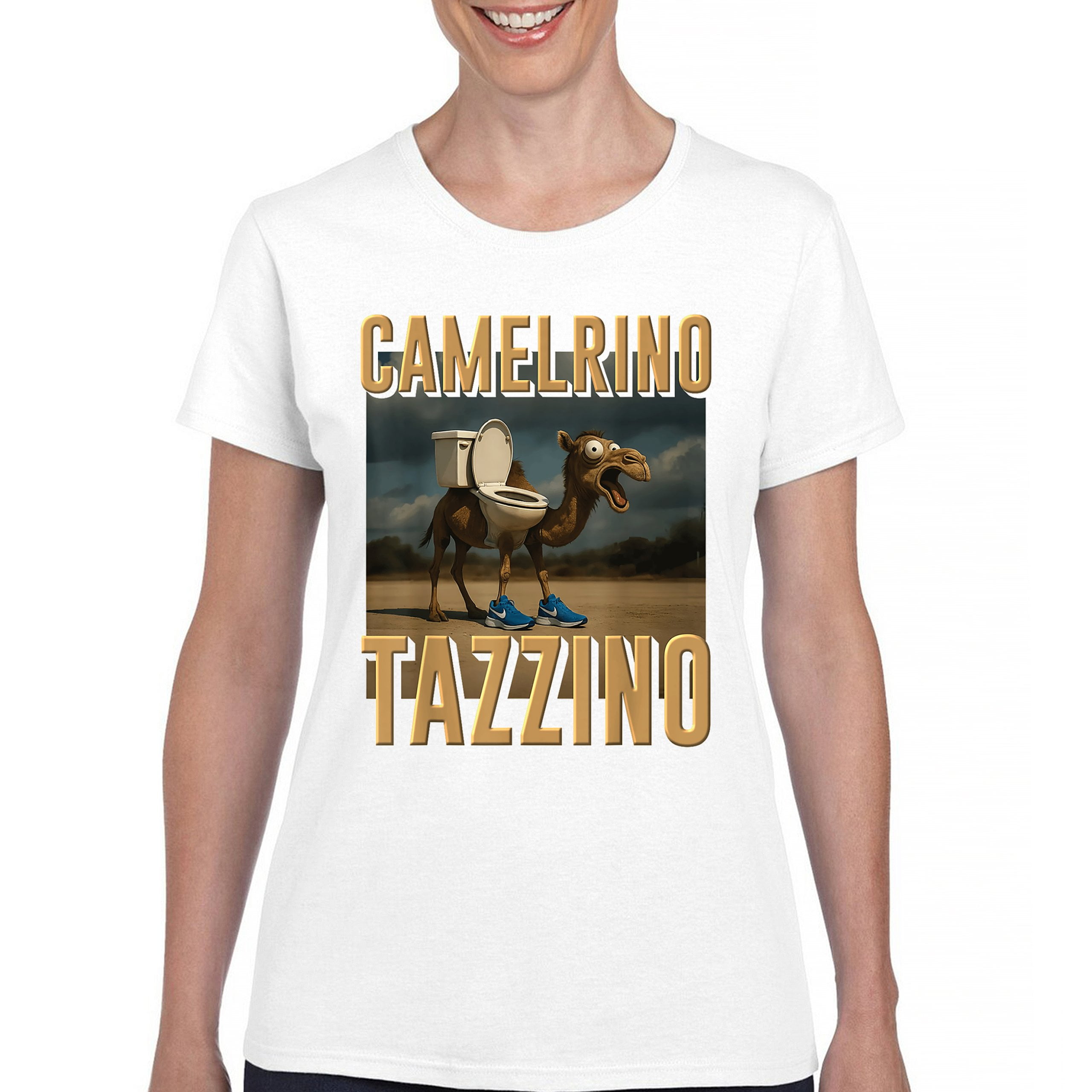 Camelrino Tazzino T-Shirt Funny Italian Brainrot Gen Z Alpha Meme Women ...