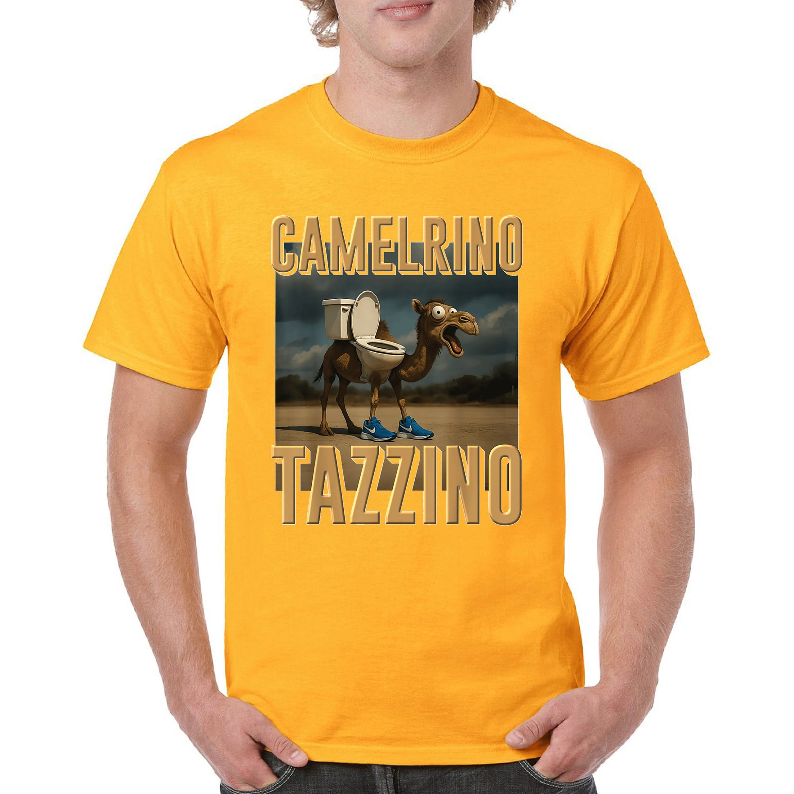 Camelrino Tazzino T-shirt Funny Italian Brainrot Gen Z Alpha Meme Men's ...