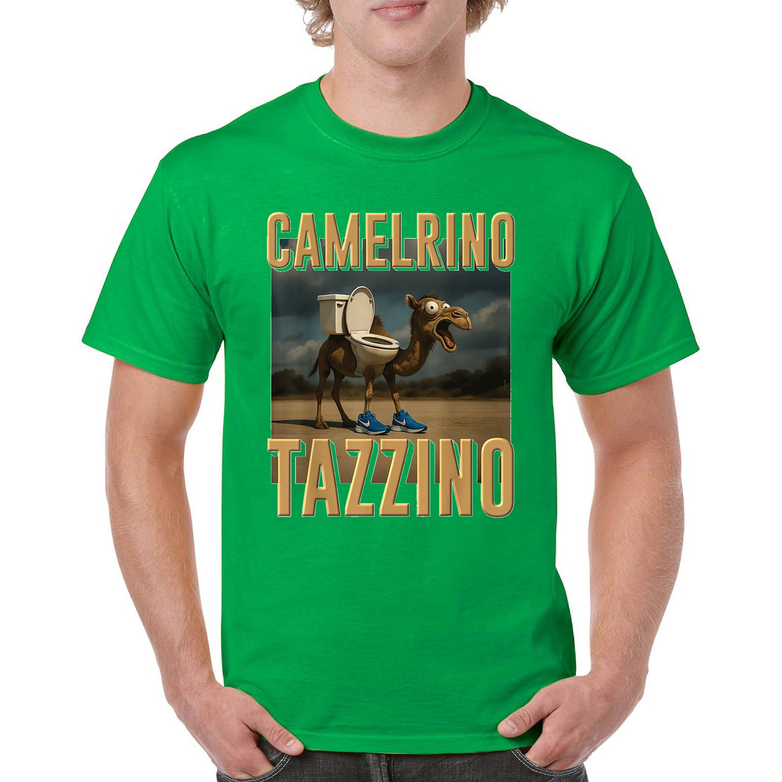 Camelrino Tazzino T-shirt Funny Italian Brainrot Gen Z Alpha Meme Men's ...