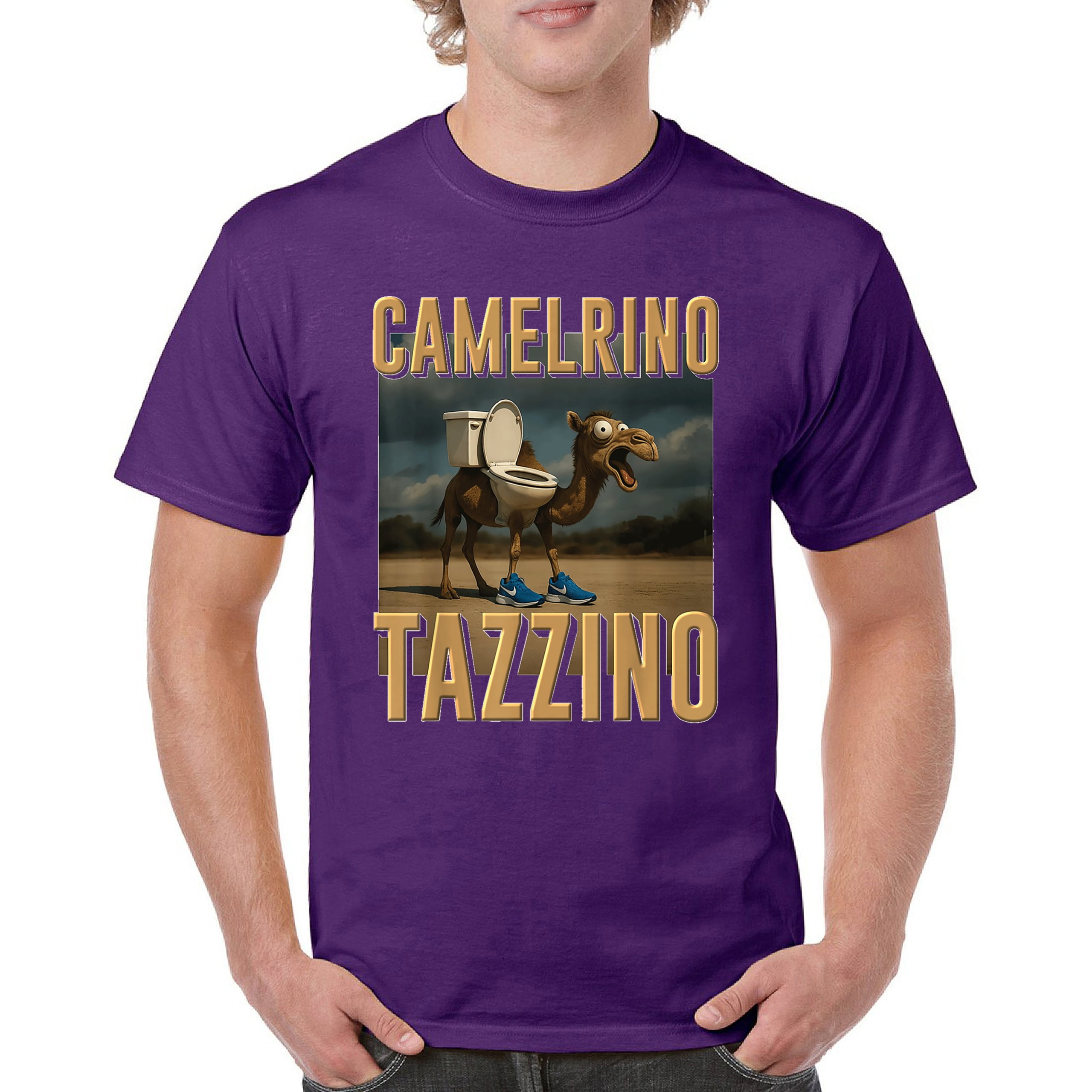Camelrino Tazzino T-shirt Funny Italian Brainrot Gen Z Alpha Meme Men's ...