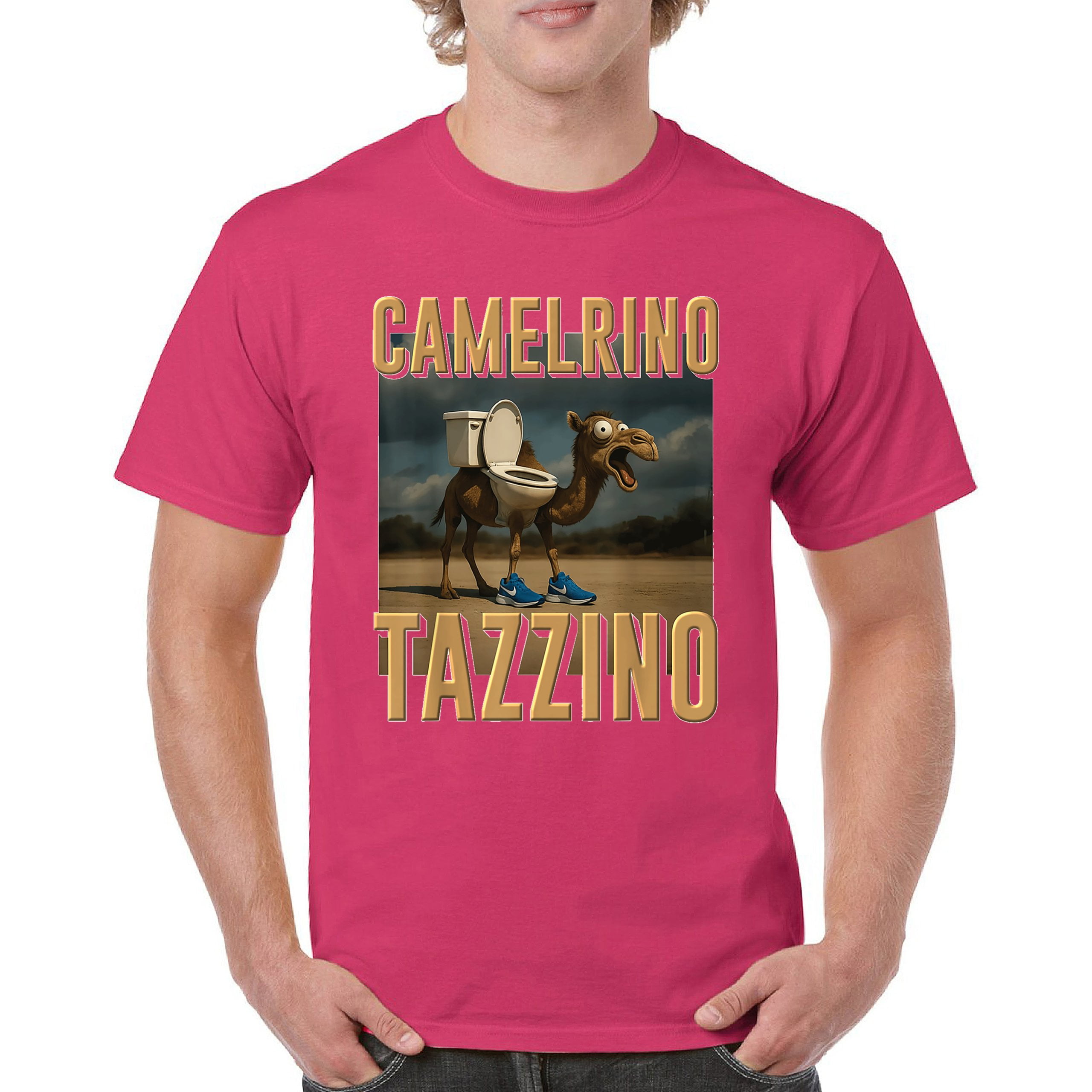 Camelrino Tazzino T-shirt Funny Italian Brainrot Gen Z Alpha Meme Men's ...