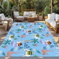 Camels Indoor Outdoor Rugs 5x8 Ft, Abstract Animal Aloe Vera Date ...