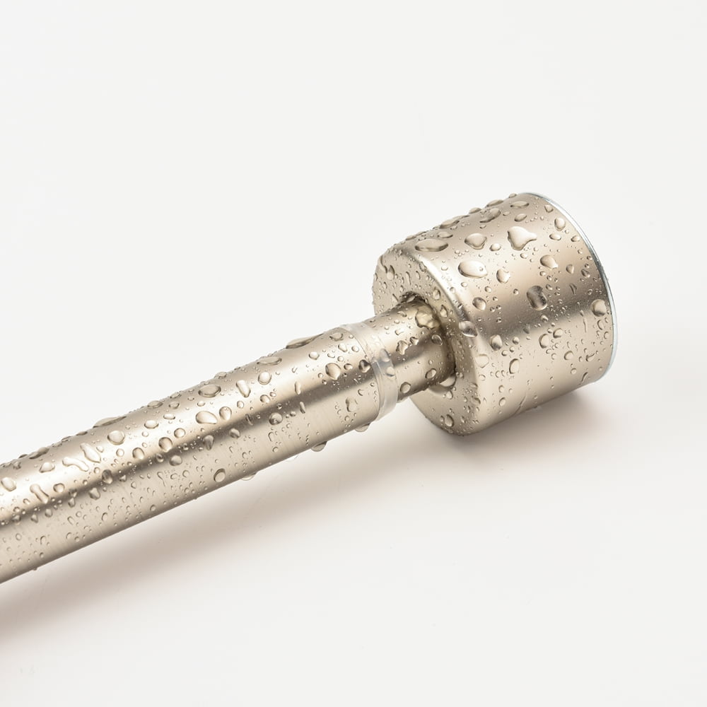 Cameo Adjustable Shower Curtain Rod 42” -72”, Spring tension Stainless ...