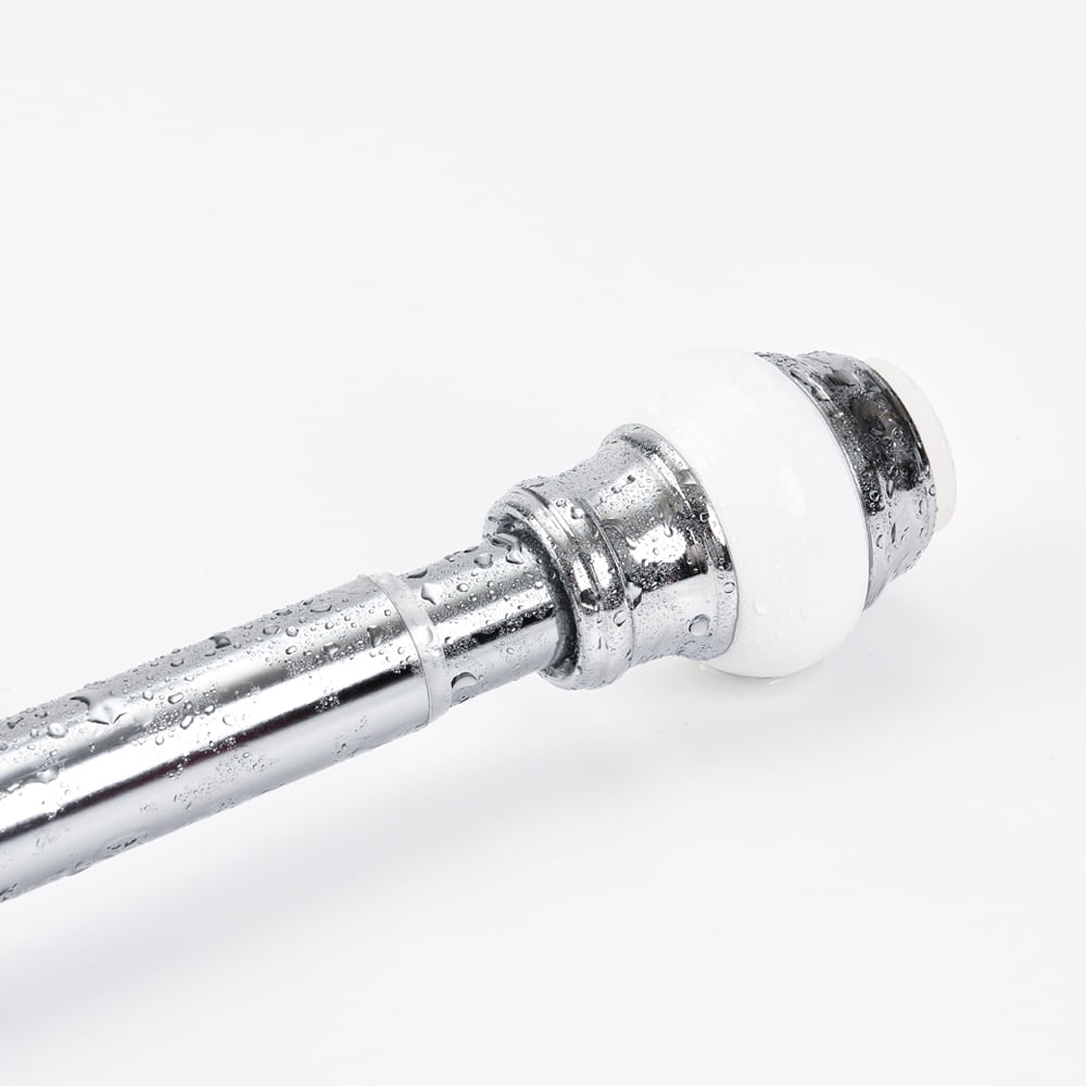 Cameo Adjustable Shower Curtain Rod 42” -72”, Spring tension Stainless ...