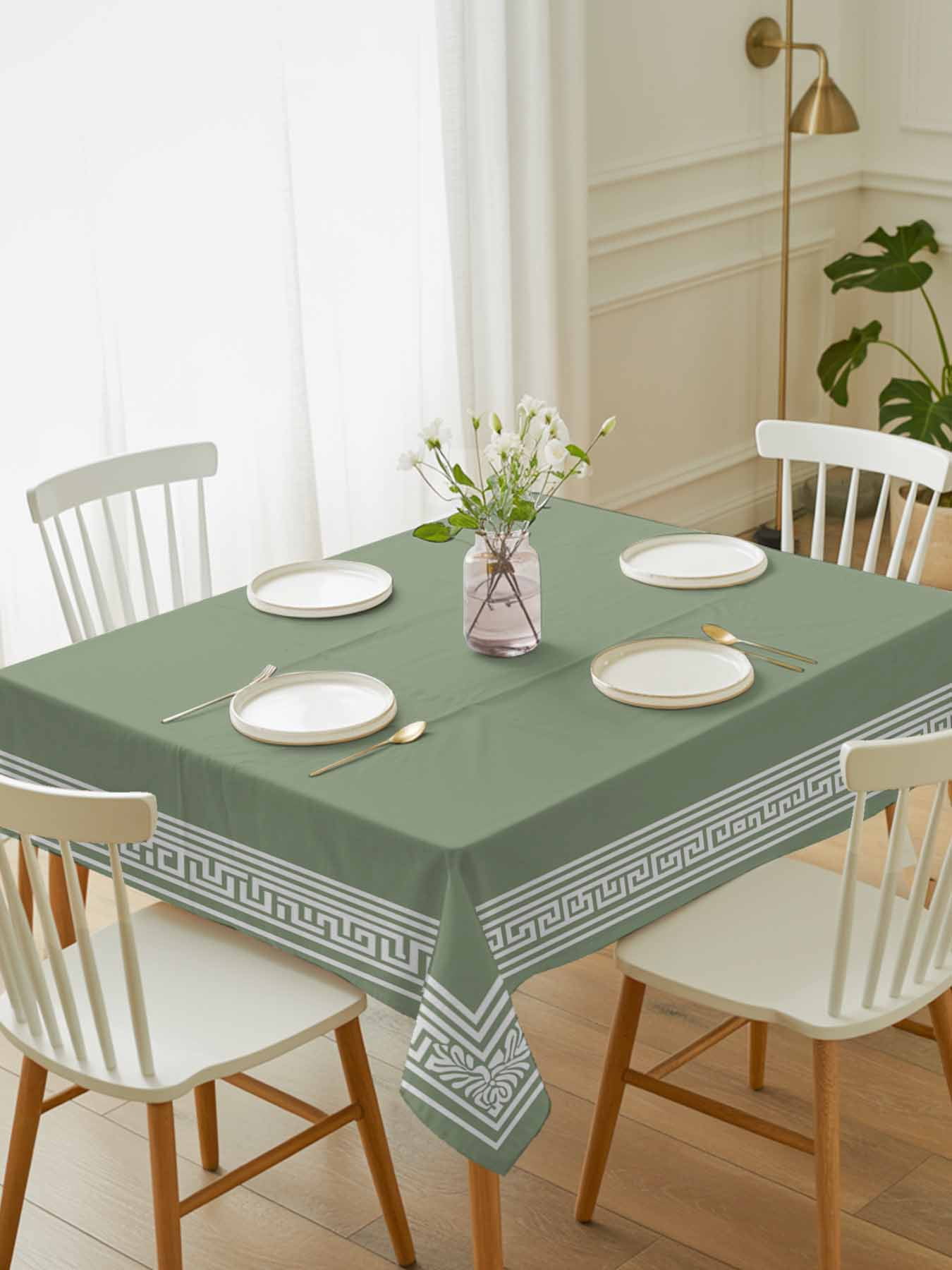 Cameo Brown Greek Key Tablecloth Rectangle Table Cloth 52x70 ...