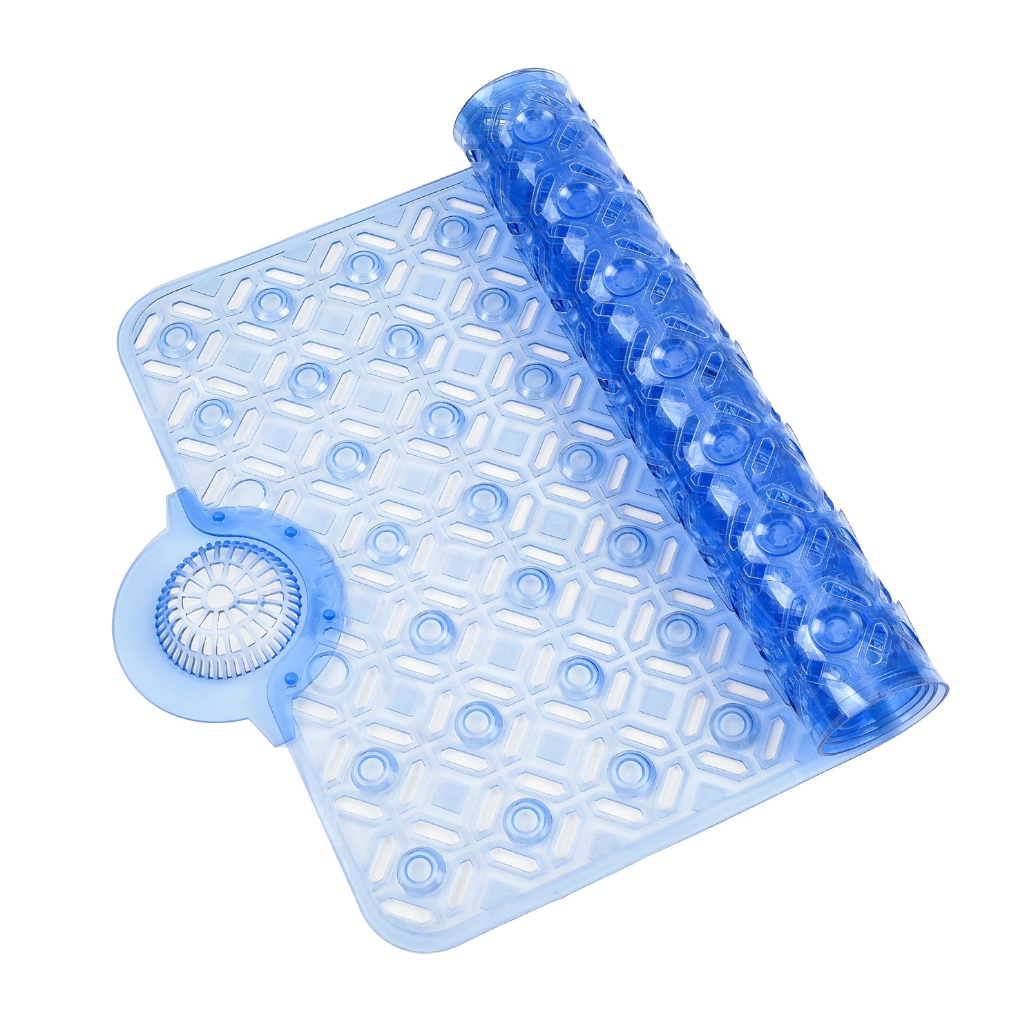 Cameo Non-Slip Bathtub mat, w/Removable Hair Catcher, 35" x 15", Shower ...