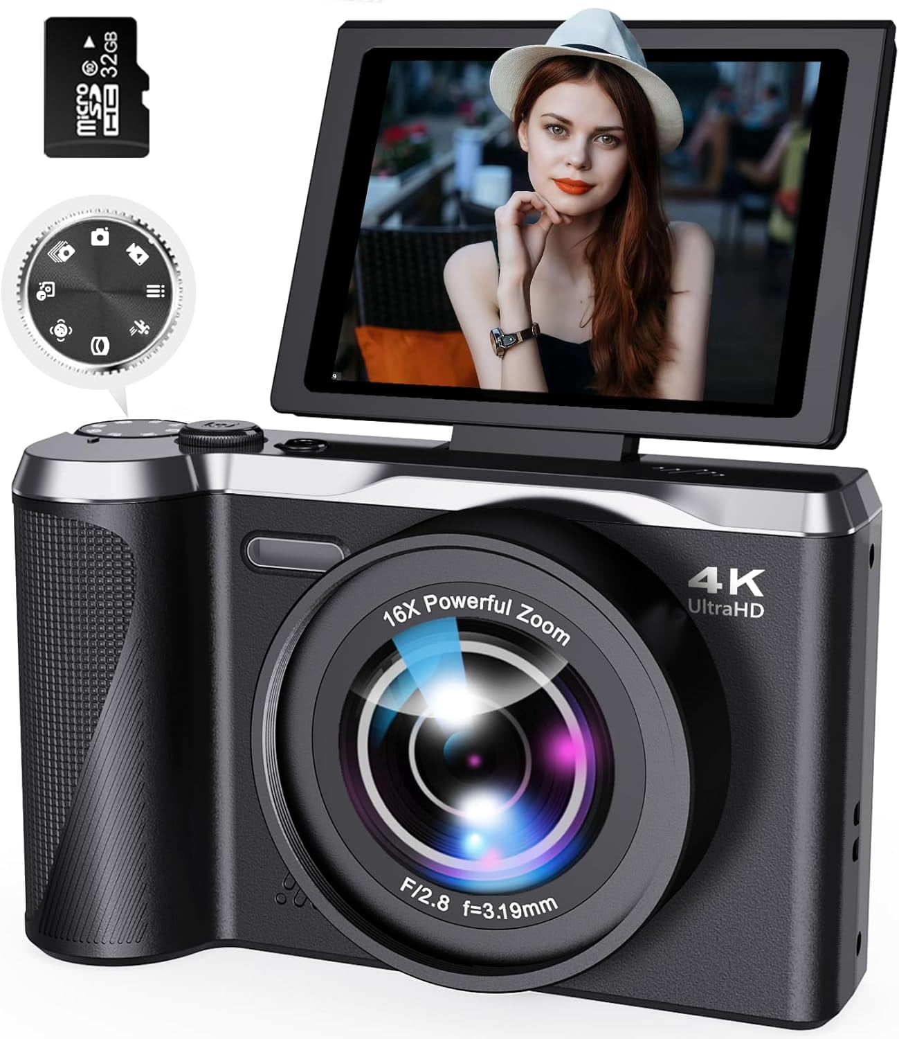 Camera 4K for Photography and Video 56MP Autofocus Vlogging Camera for ...