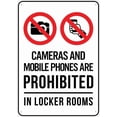 Camera Amp Mobile Phones Are Prohibited Sign 12X8 Inch Aluminum Uv Ink ...