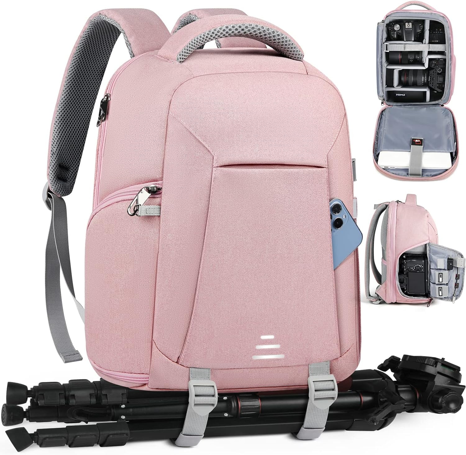 Camera Bag Professional DSLR SLR Mirrorless Camera Backpack 15.6 Inch ...