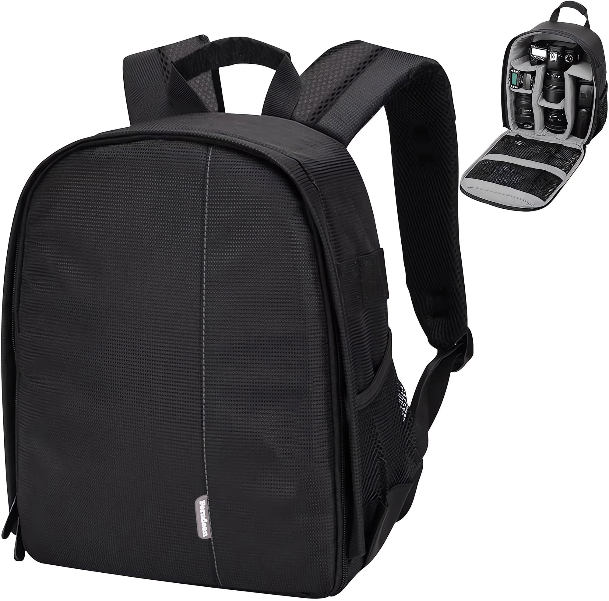 Camera Bag, Waterproof Nylon Camera Backpack for DSLR Cameras, Lens and ...