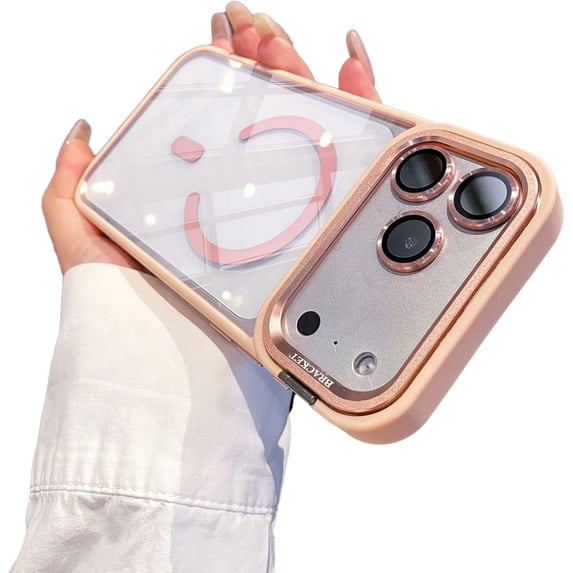 Camera Bracket Shockproof Clear Magnetic Phone Case for iPhone ...