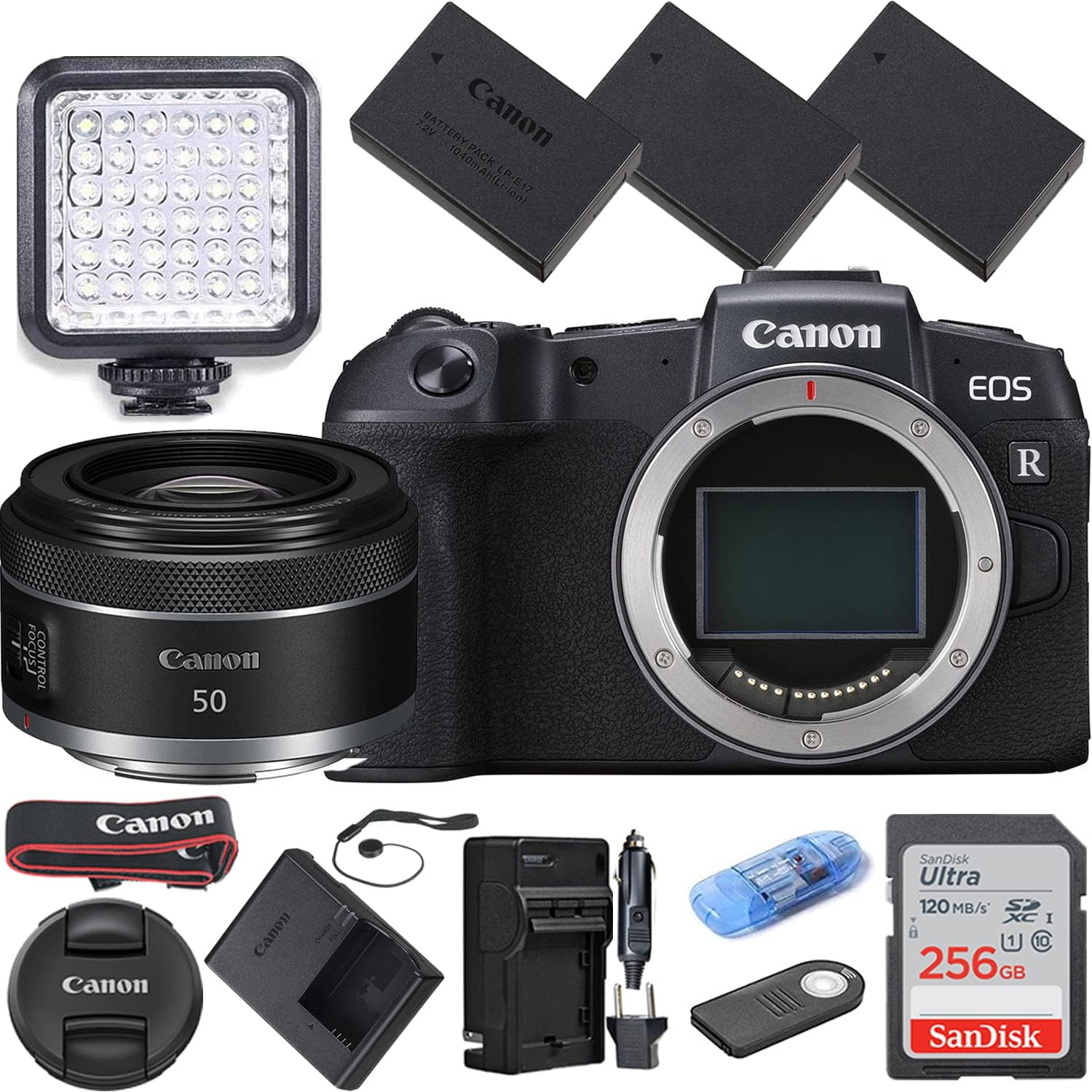 Camera Bundle for Canon EOS RP Mirrorless Camera with RF 50mm f/1.8 STM ...