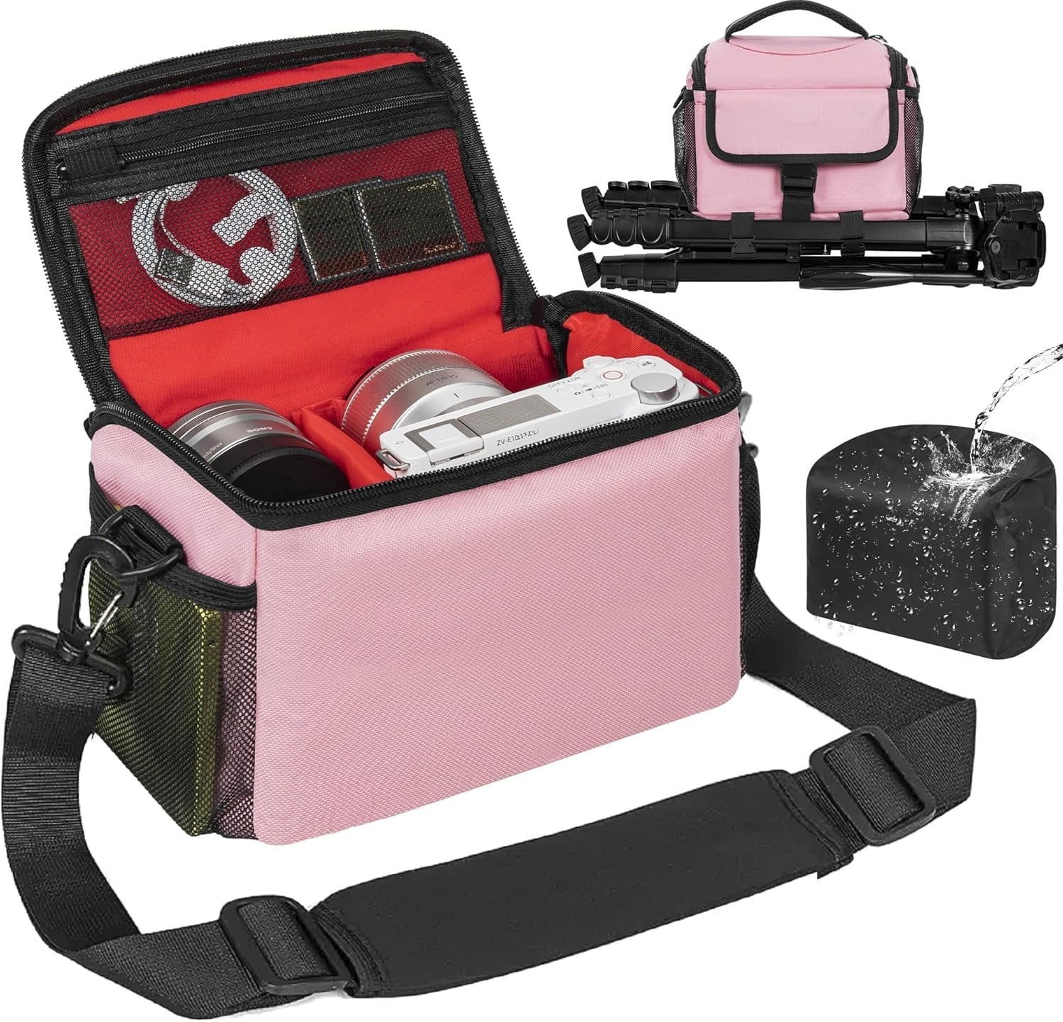 Camera Carrying Bag, Anti-Shock Camera Case Bag with Water-resistant ...