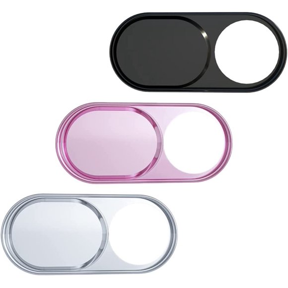 Camera Covers for Phones and Laptops in Black and Clear Styles