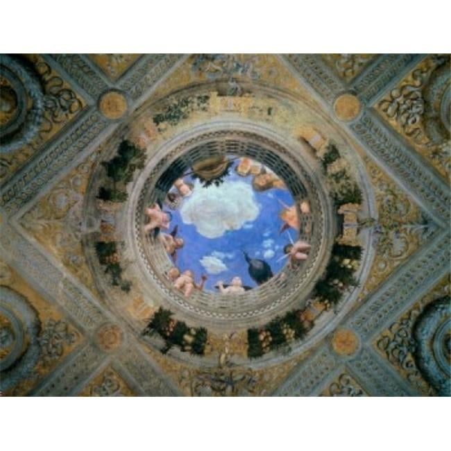 Camera Degli Sposi - Ceiling Oculus Ca. 1474 Andrea Mantegna, 1431-1506 Italian Fresco Palazzo ...