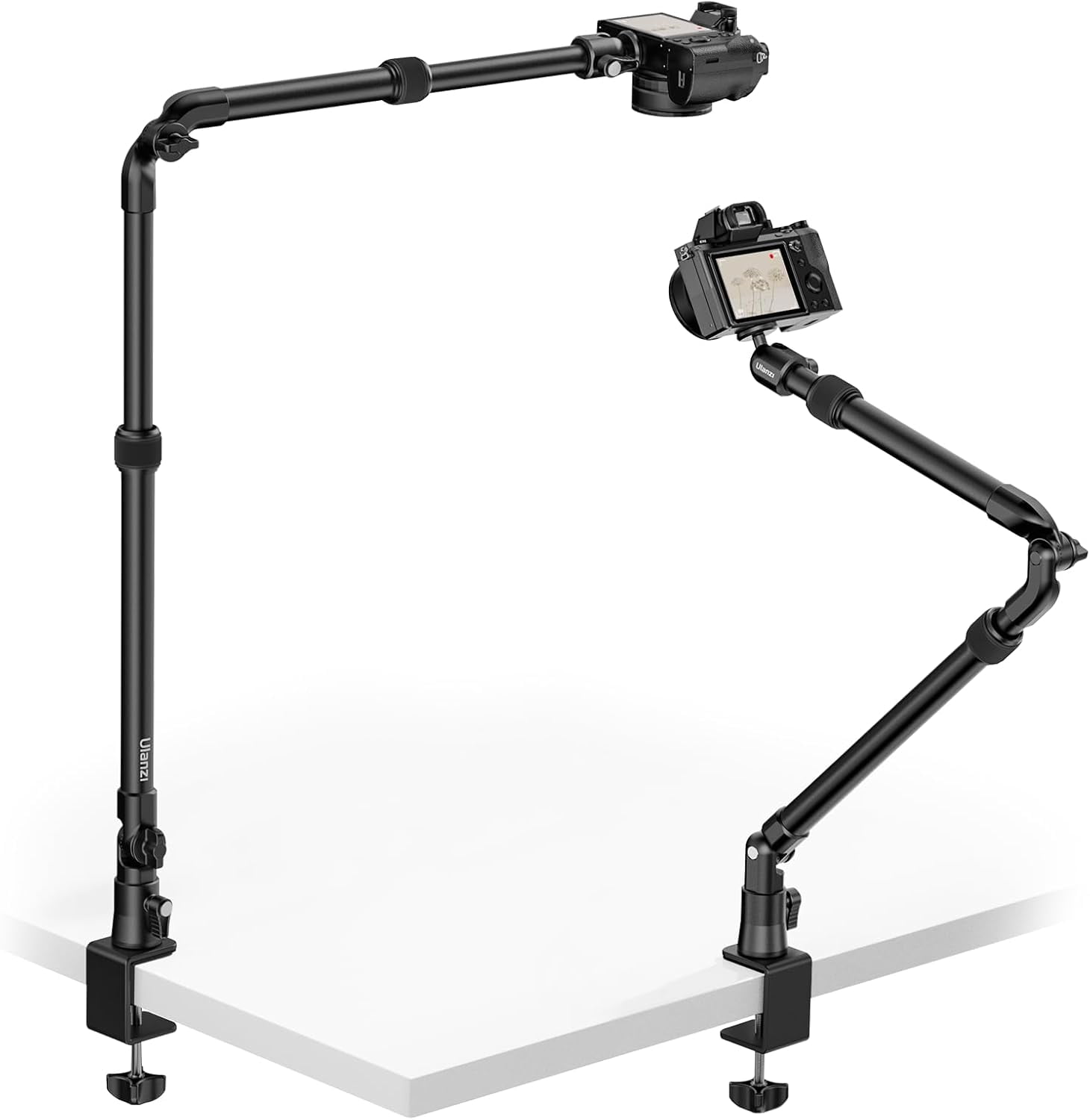 Camera Desk Mount Overhead Magic Arm, 98cm/38.6inch Aluminum Adjustable ...