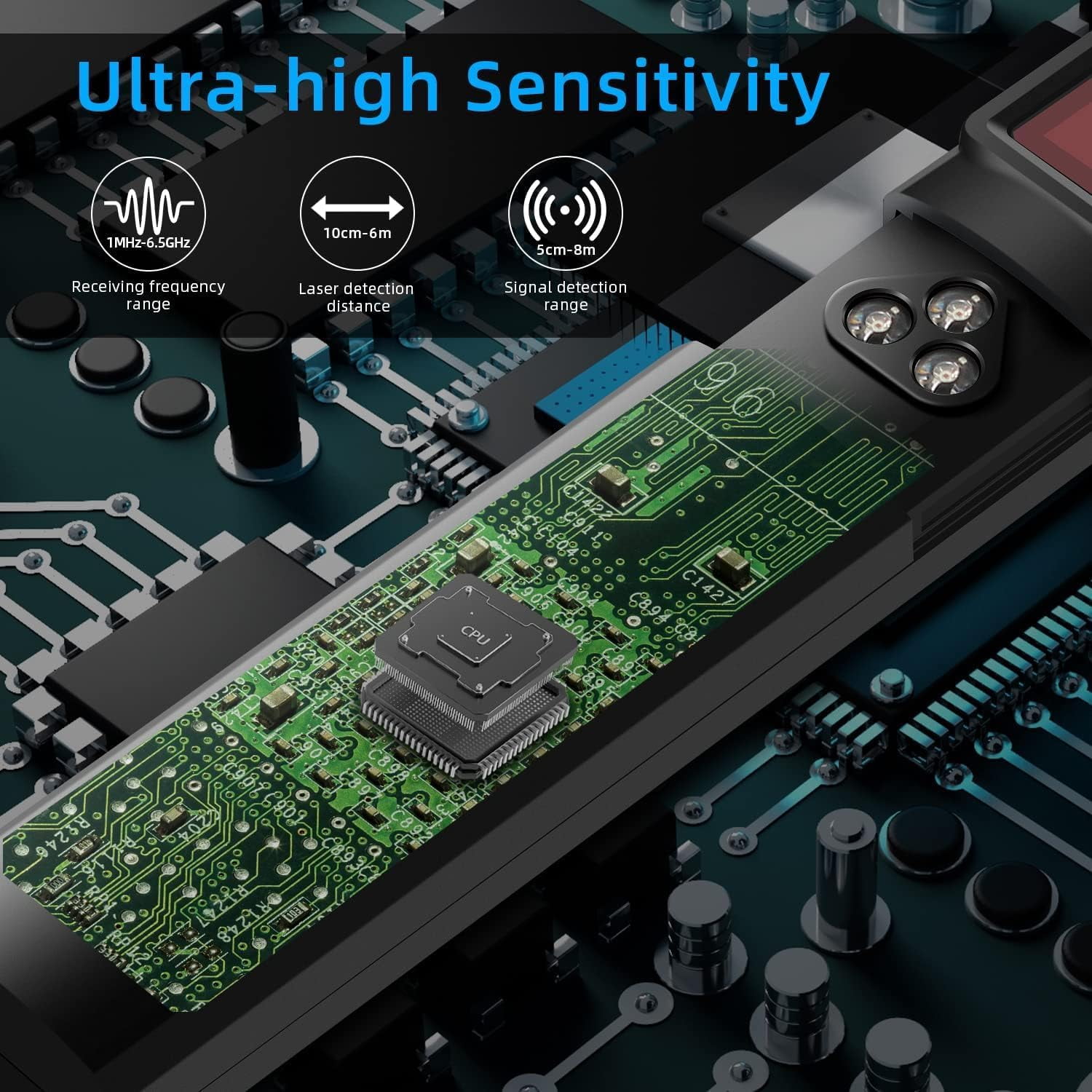 Camera Detector Spy Camera Finder, Anti Spy RF Signal Scanner Wireless ...
