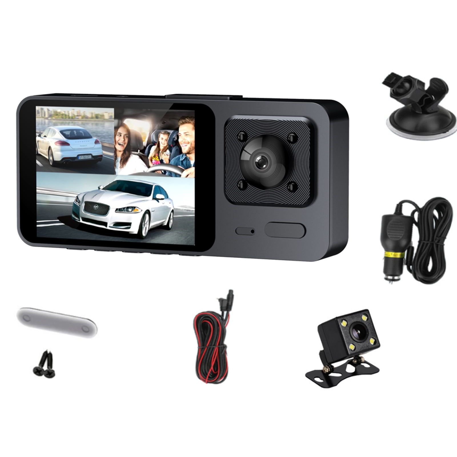 Camera Double / Triple Lens Dashcam Video Recorder Parking Monitoring ...