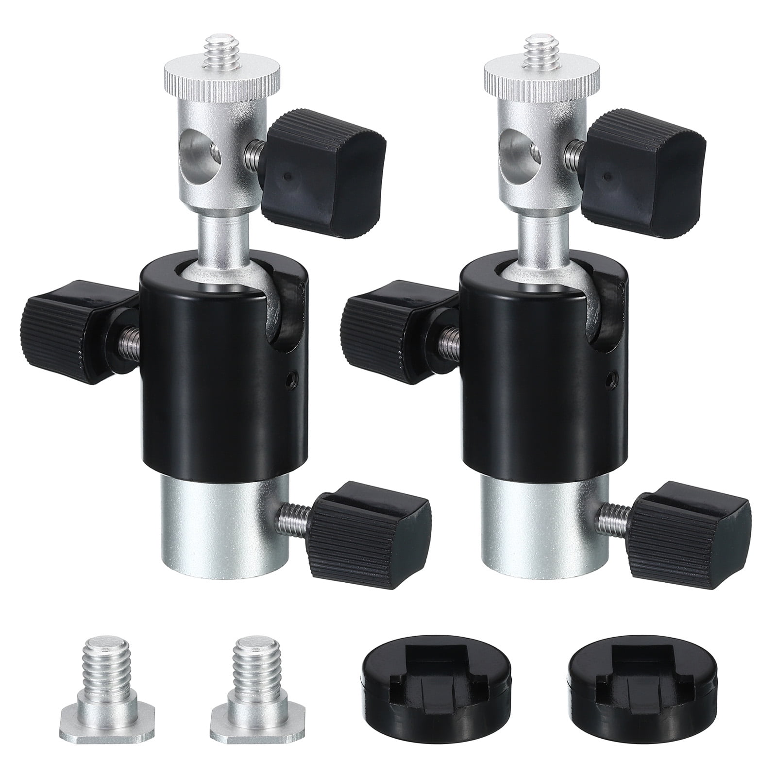 Camera Flash Bracket D-Shape Light Stand Adapter 360 Swivel Adjustable ...