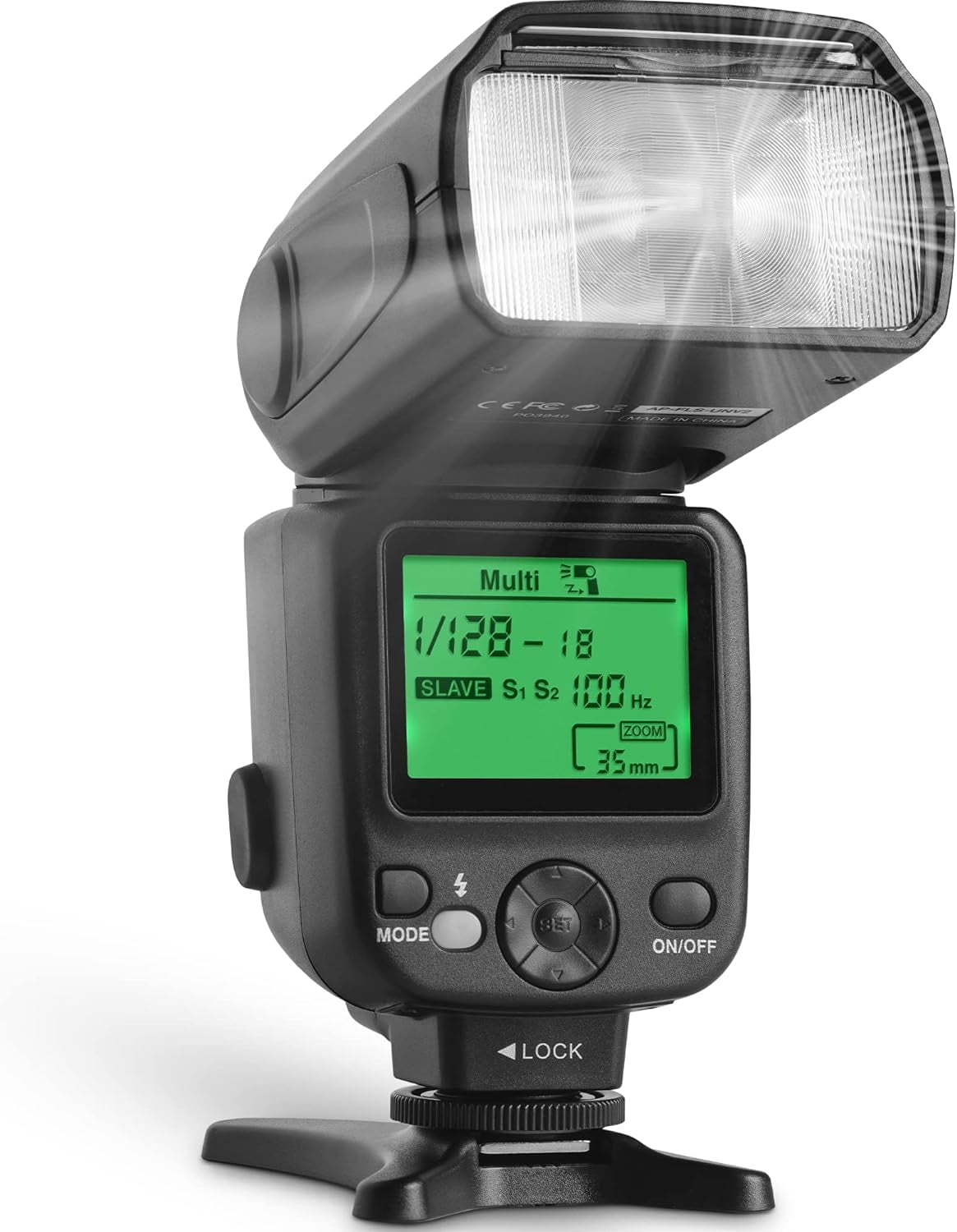 Camera Flash with LCD Display for DSLR & Mirrorless Cameras - External ...