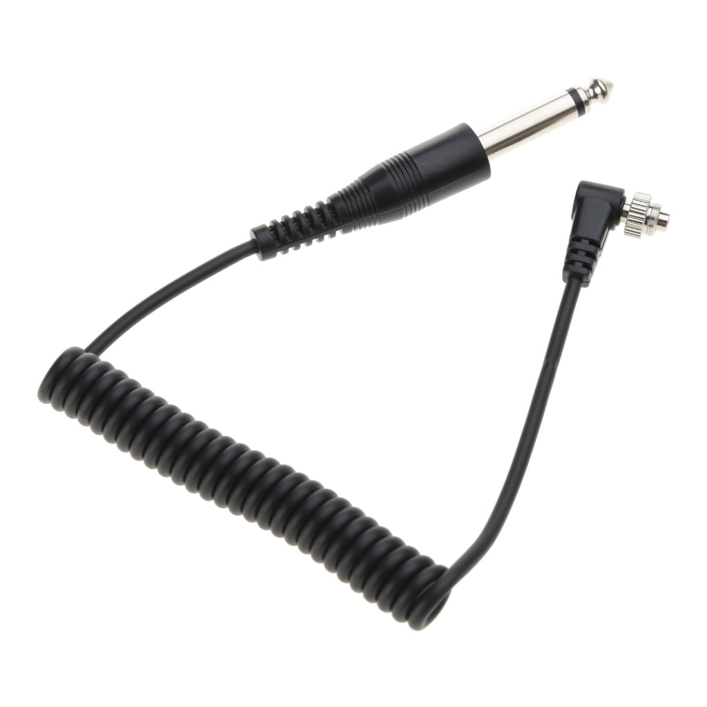 Camera Flash Sync Cable, Extended Coiled Wire with Screw Lock for Flash ...