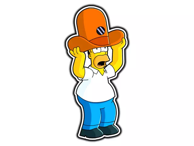 Camera Hat Homer Waterproof Sticker Phone Decal Water Bottle Stickers ...