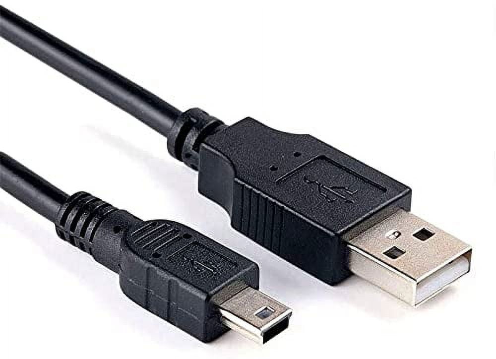 Ienza IFC-400PCU 6' Male Mini USB to Male USB Cable, Black - Walmart.com